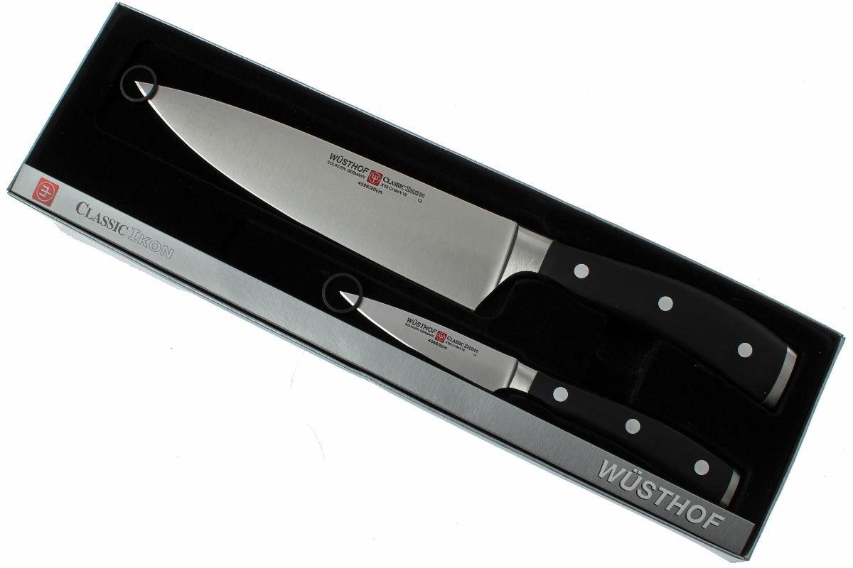 Wüsthof Classic Ikon Black messenset 2-delig, 9606 | Voordelig kopen ...