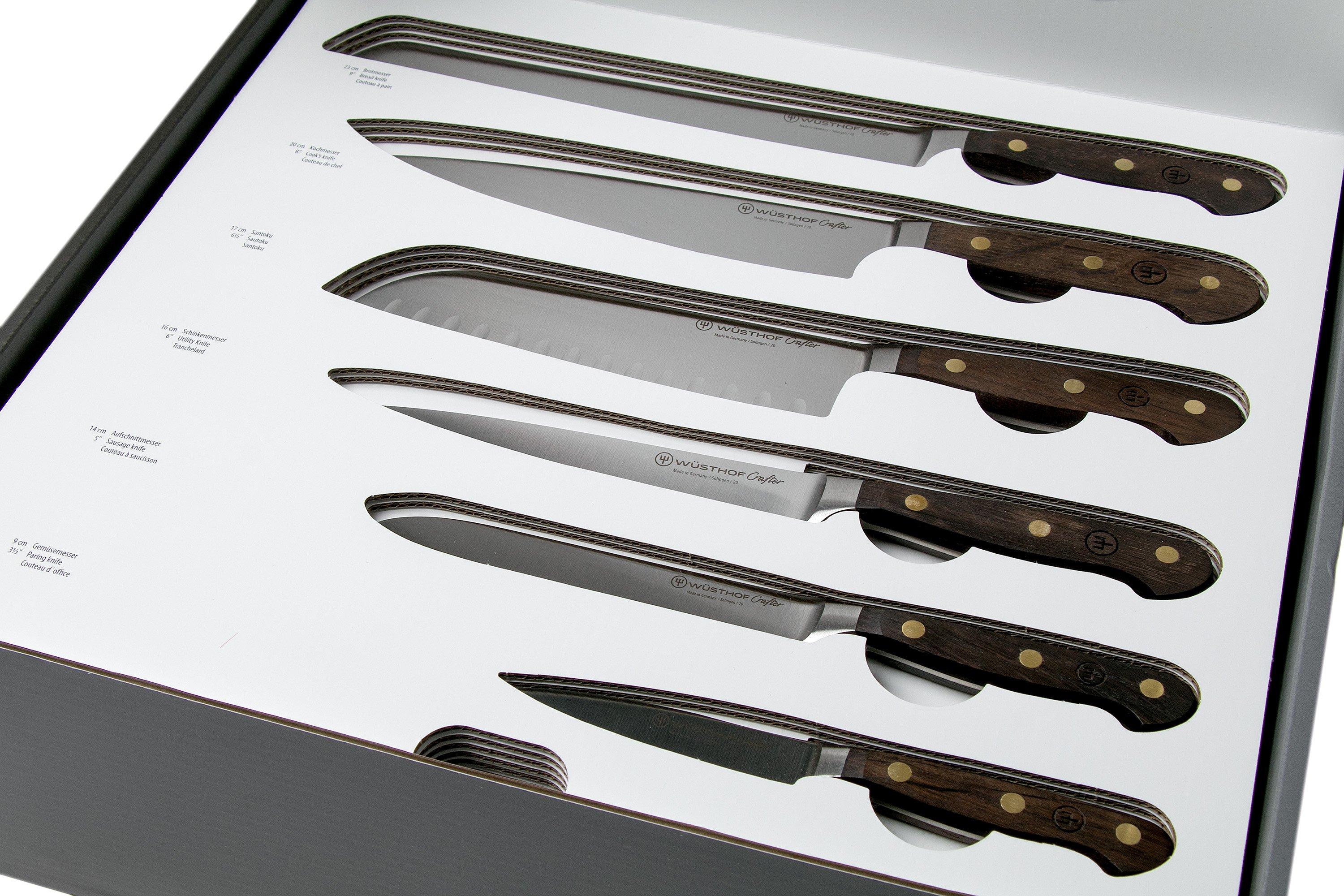 Wüsthof Crafter 6-piece knife set with block | Advantageously shopping ...