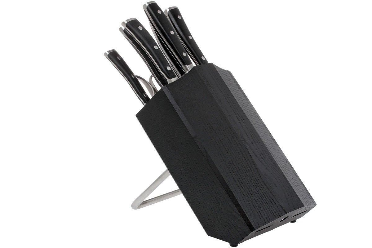 Wüsthof Classic Ikon messenblok 8-delig, zwart | Voordelig kopen bij ...