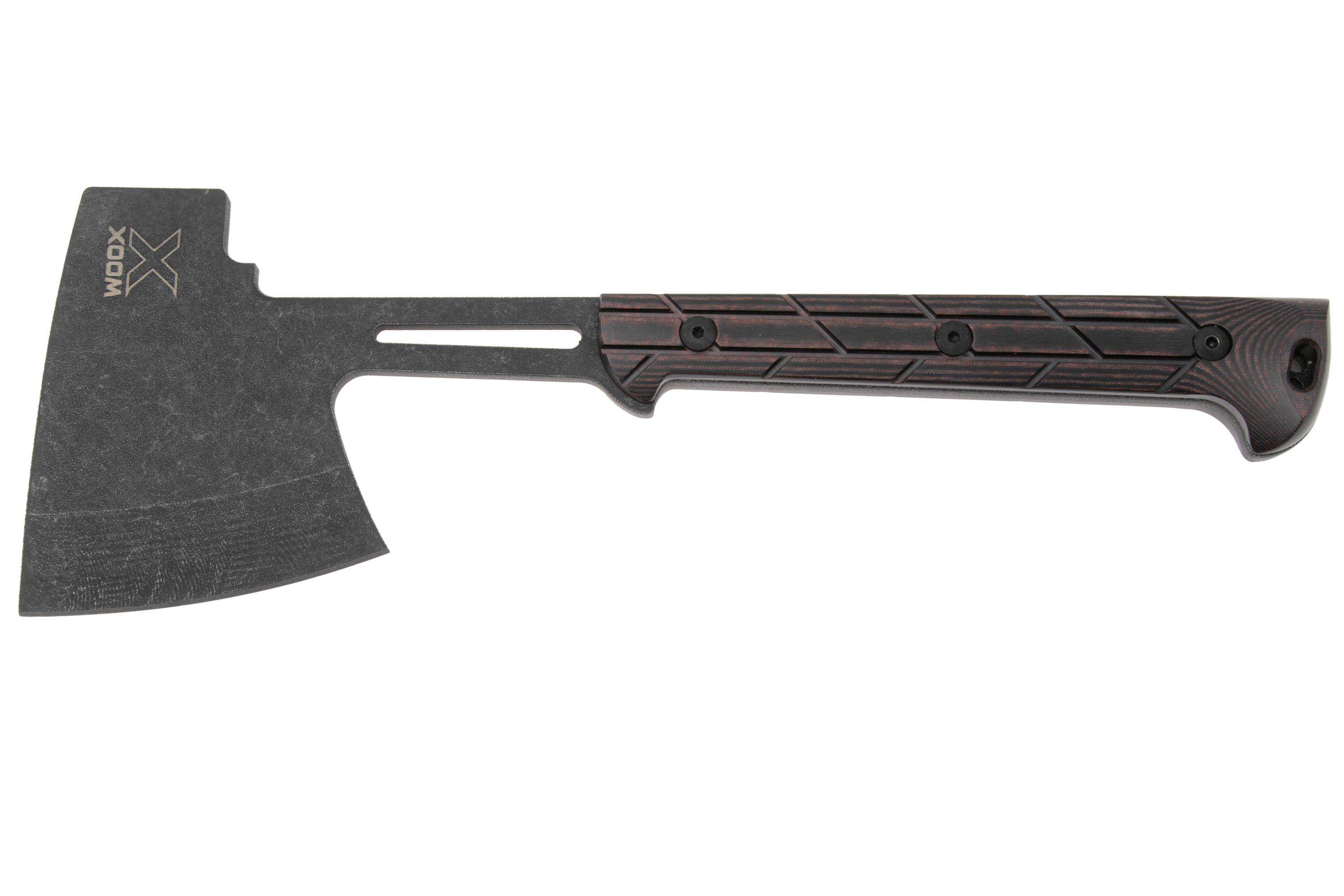 WOOX TERRA Hunting Axe, Micarta X-Grip Brown, hand axe | Advantageously ...