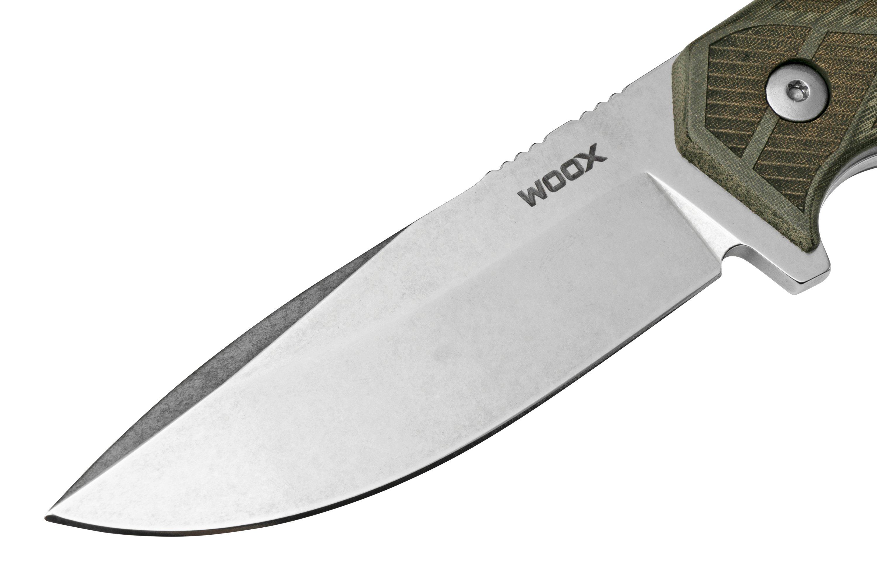 WOOX Rock 62 BUKNF00108 Micarta Engraved, fixed knife | Advantageously ...