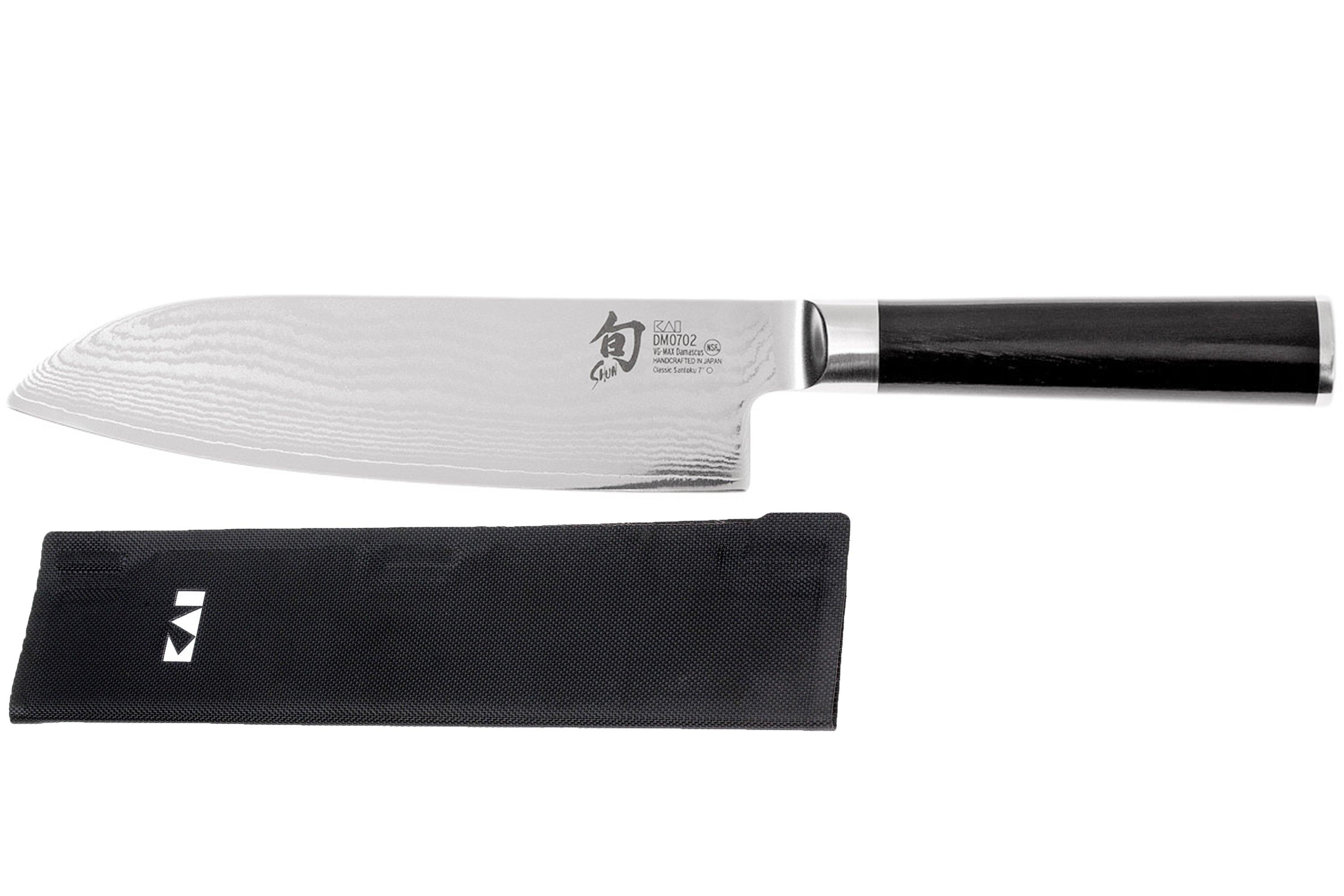 Kai Shun Classic santoku 18 cm DM702 avec protège-couteau S-Knife ...