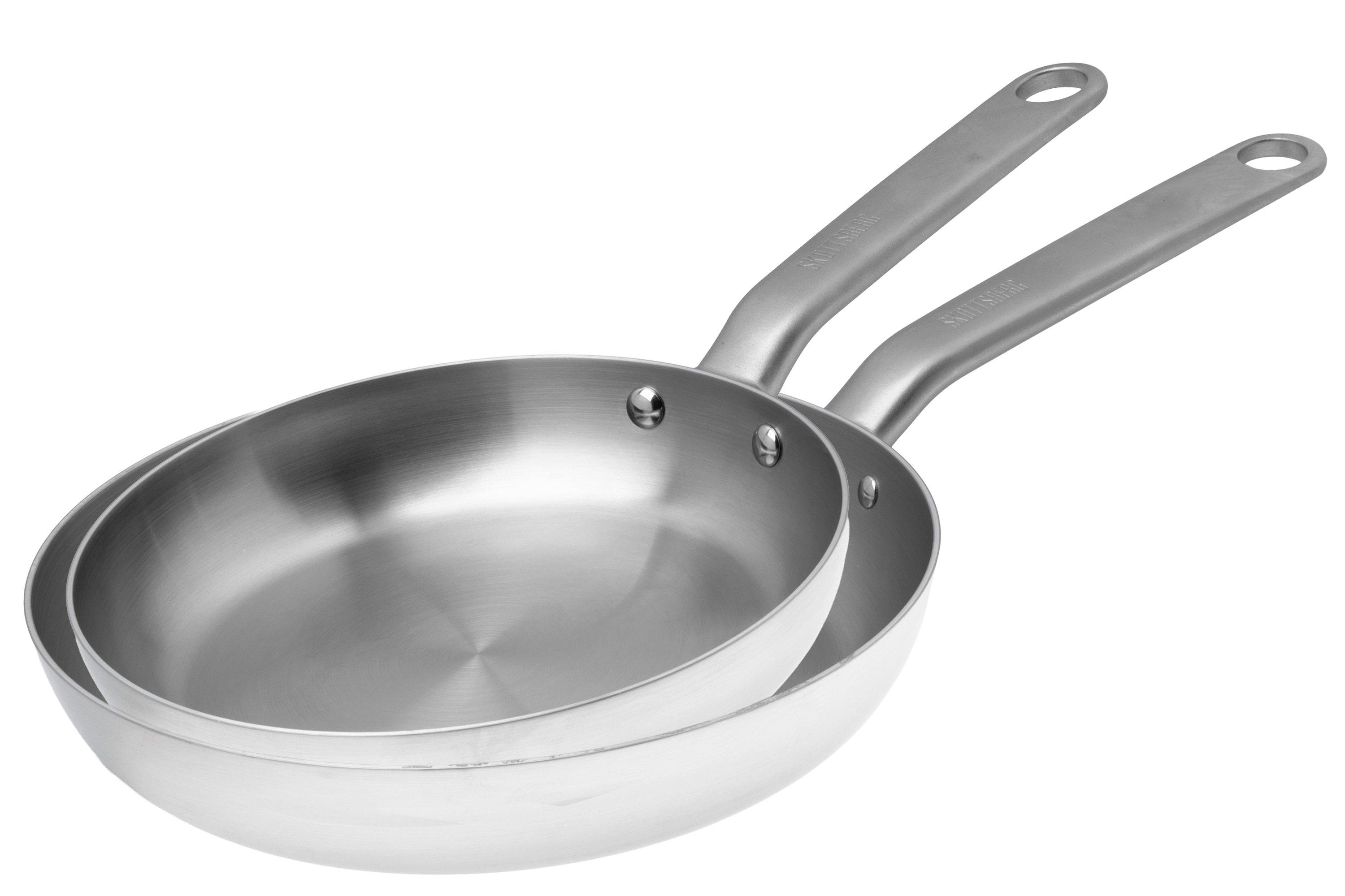 Skottsberg The Original Stainless Steel frying pan set 24 + 28 cm ...
