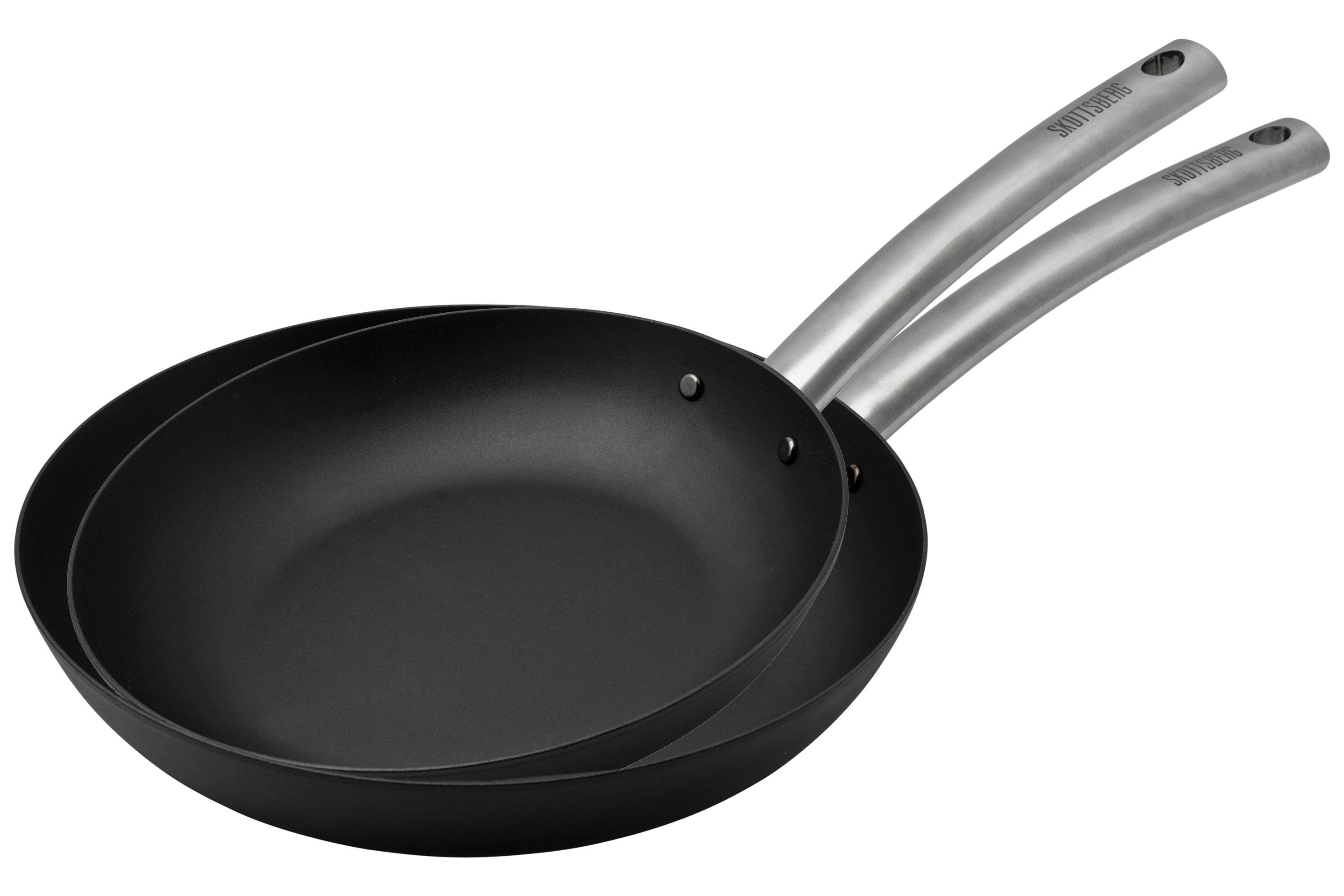 Skottsberg The Original Carbon Steel juego de sartenes 24 + 28 cm ...
