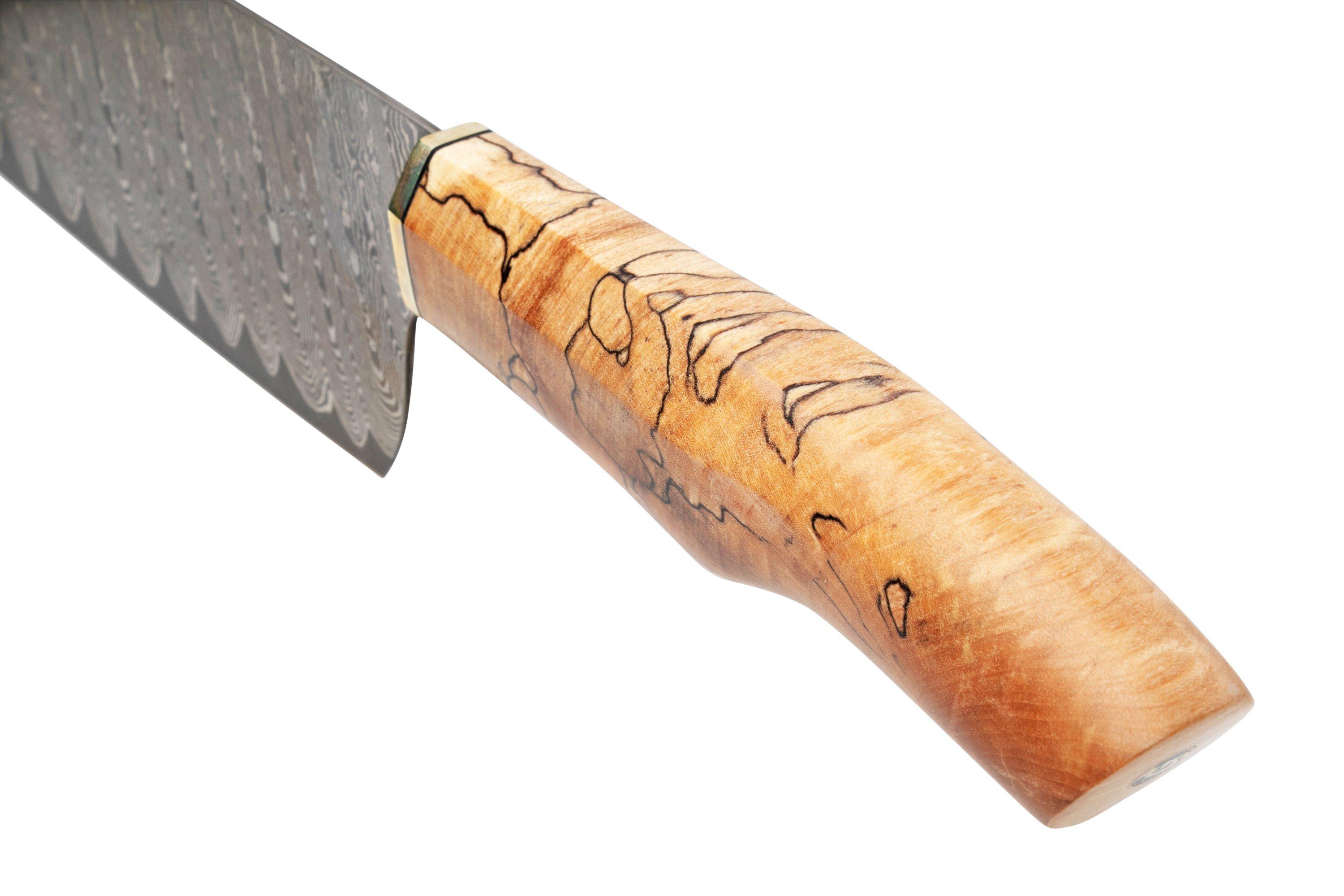 Xin Cutlery XinCraft XC130 chef's knife damascus spalted maple 20 cm ...