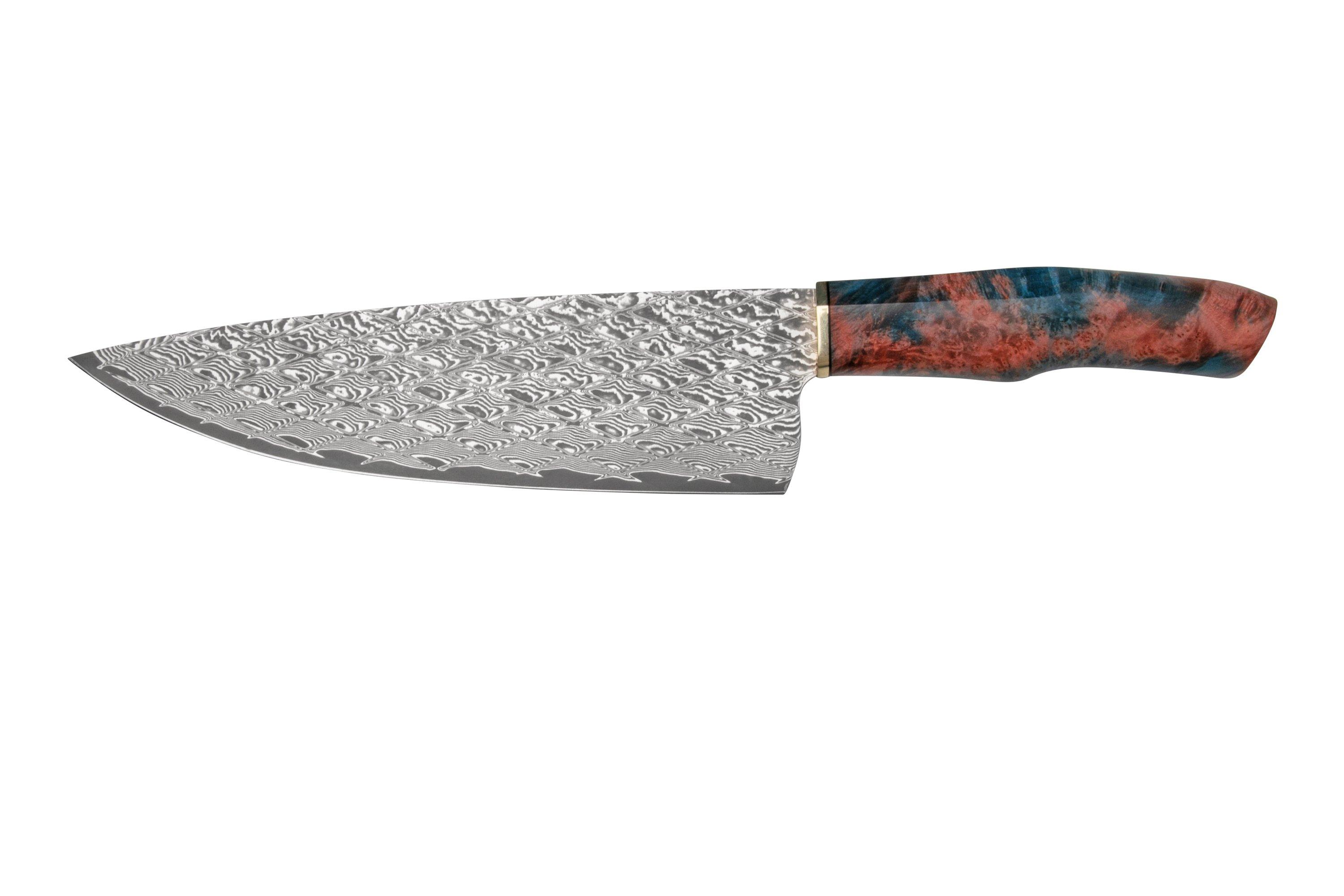 Xin Cutlery XinCraft XC131 koksmes damascus blue maple burl 20 cm ...