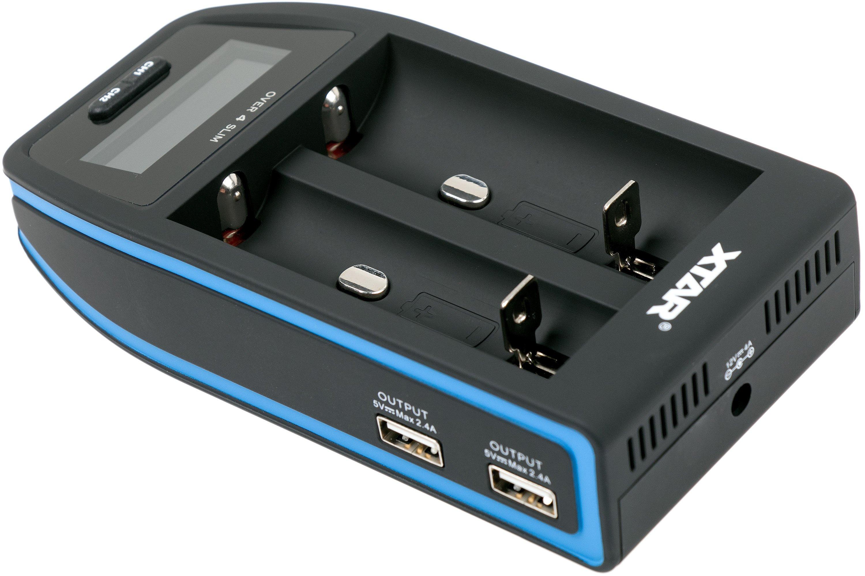 Xtar OVER 4 SLIM fast charger for Li-ion/ IMR/ INR and ICR ...