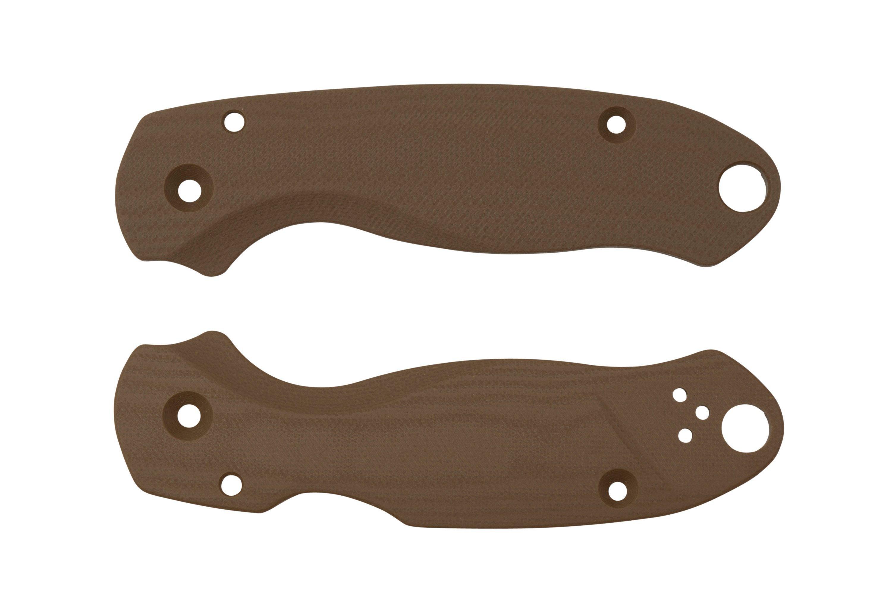 Flytanium Spyderco Para 3 Scales, Lotus Earth Brown G10 ...