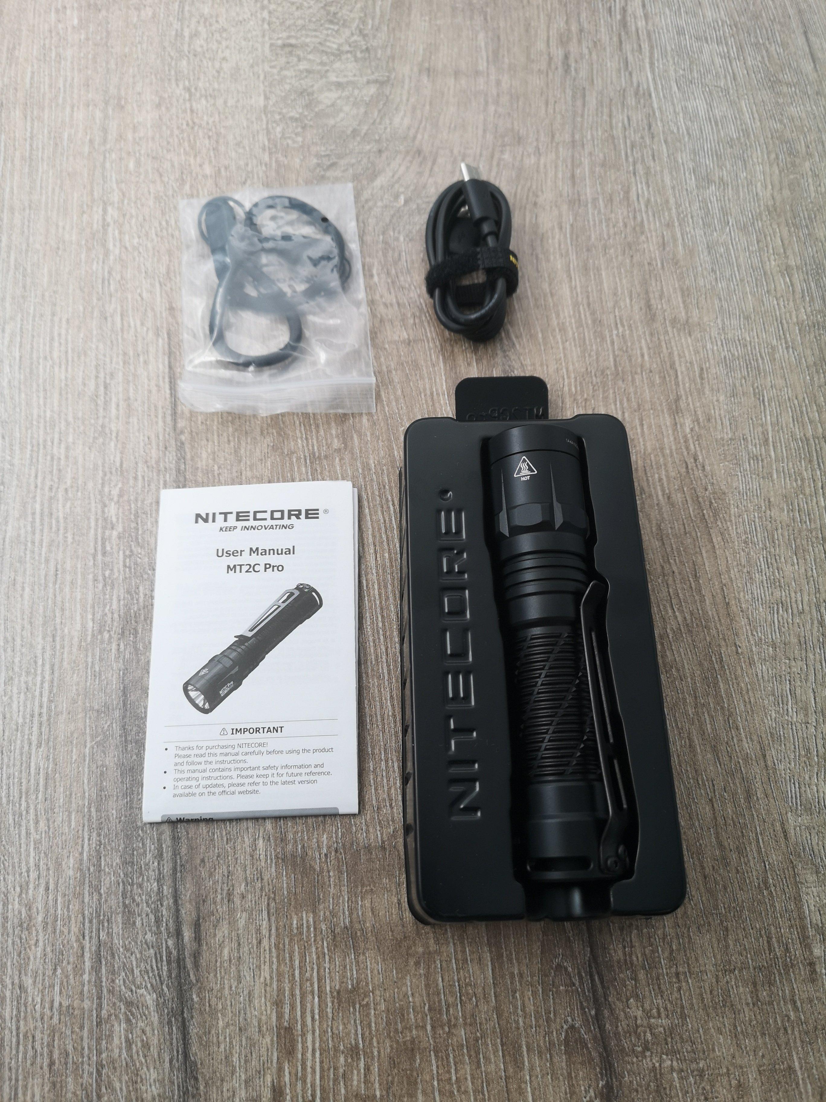 Nitecore MT2C Pro rechargeable flashlight, 1800 lumens | Advantageously ...