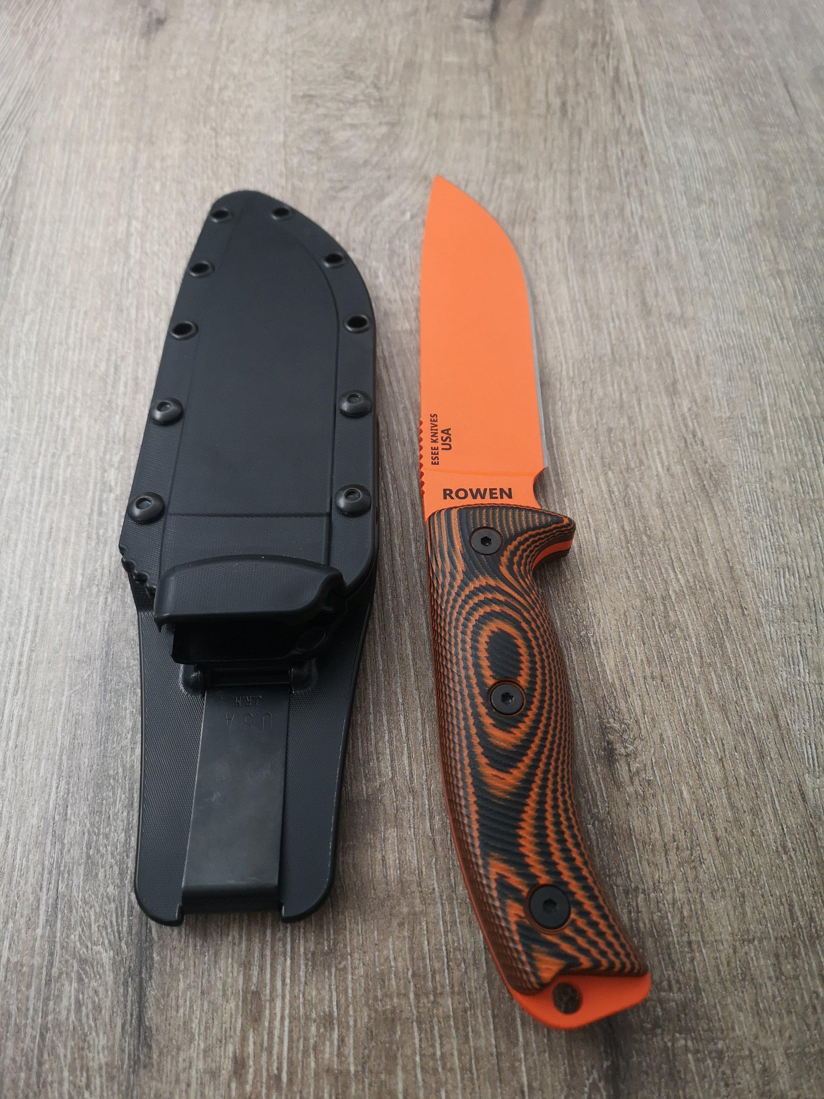 ESEE Model 6 Orange Blade 3D Neon Orange-Black G10 survivalmes 6POR-006 ...