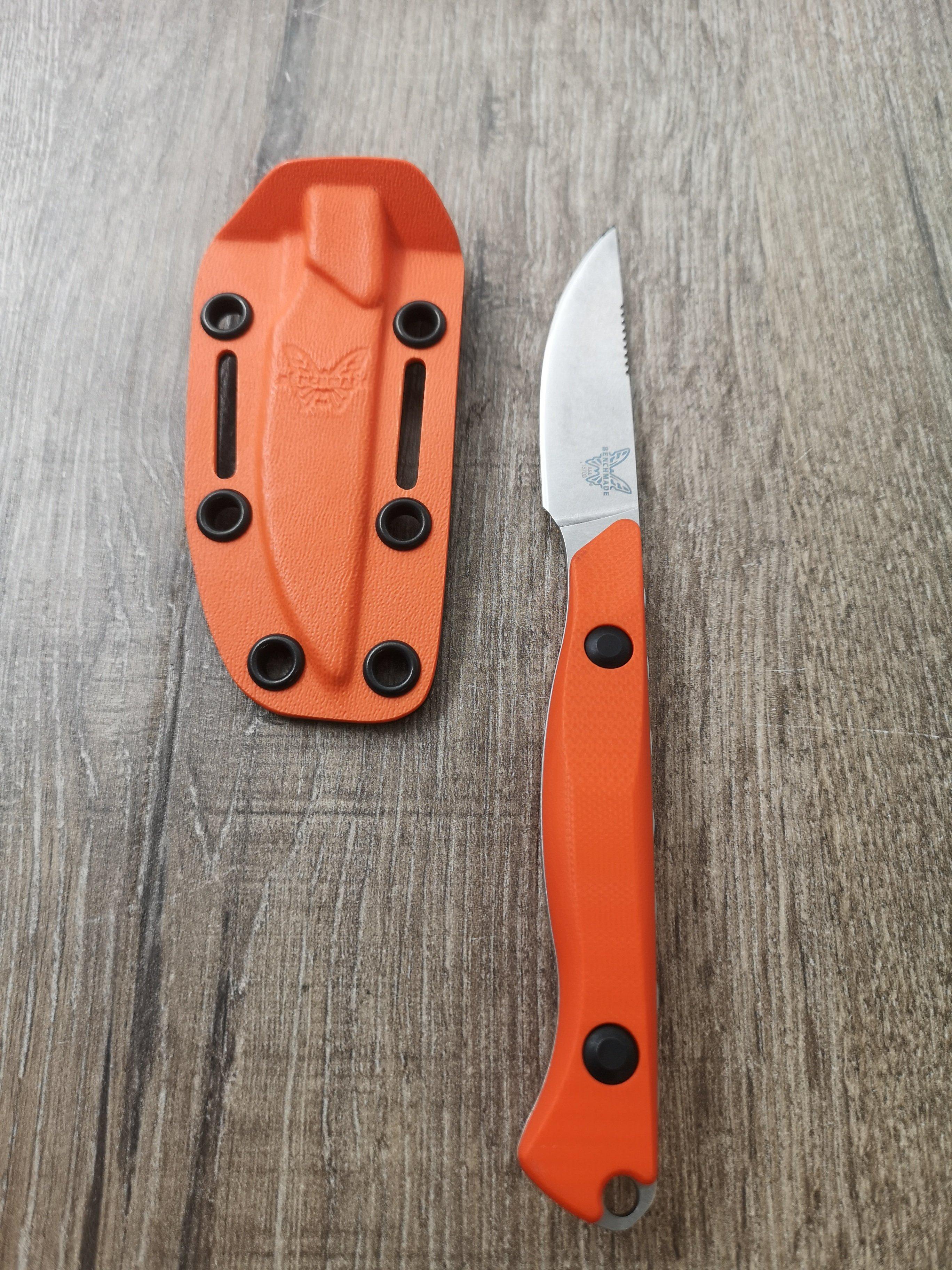 Benchmade Flyway 15700 Orange G10 hunting knife | Advantageously ...