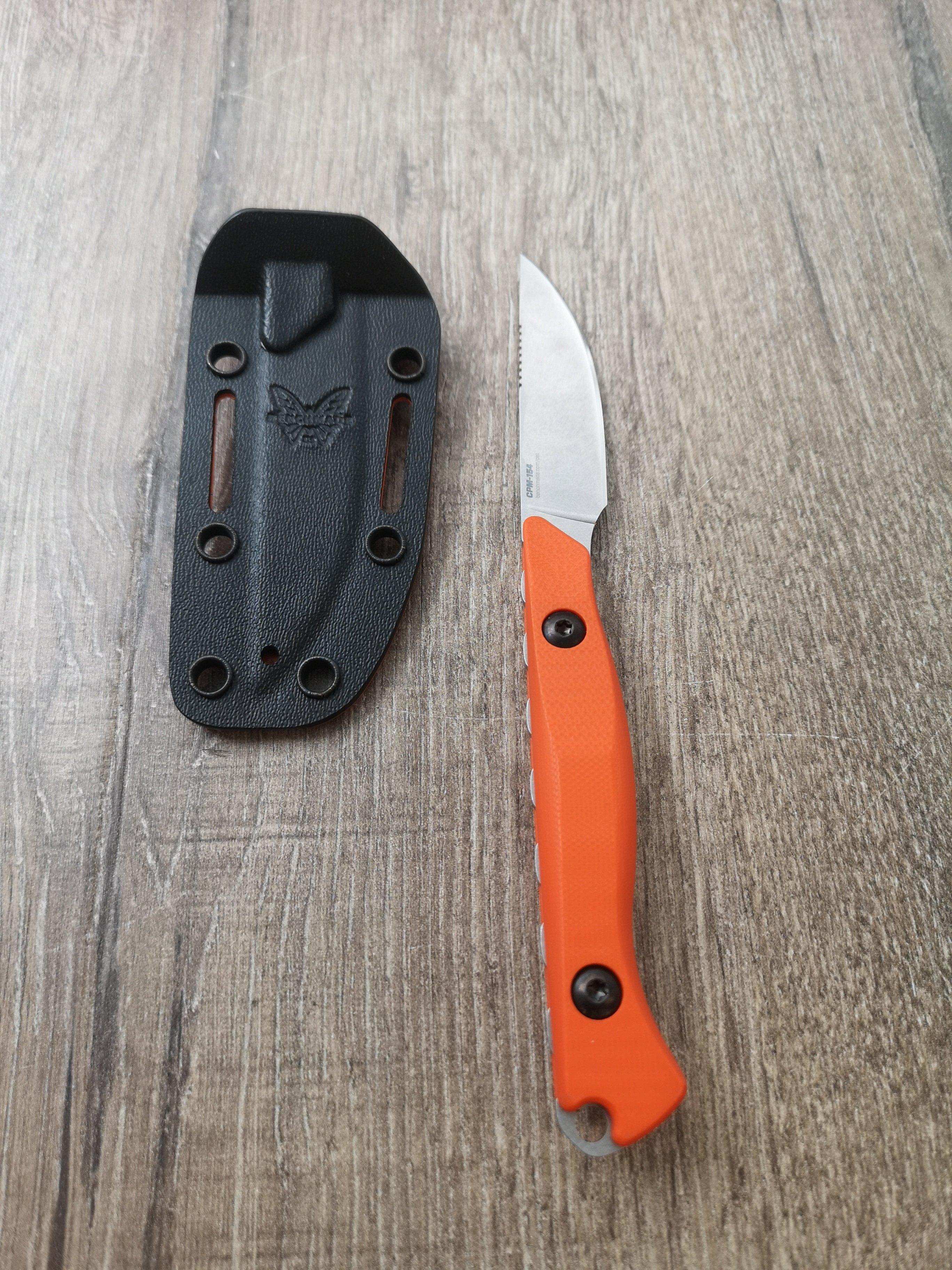 Benchmade Flyway 15700 Orange G10 hunting knife | Advantageously ...