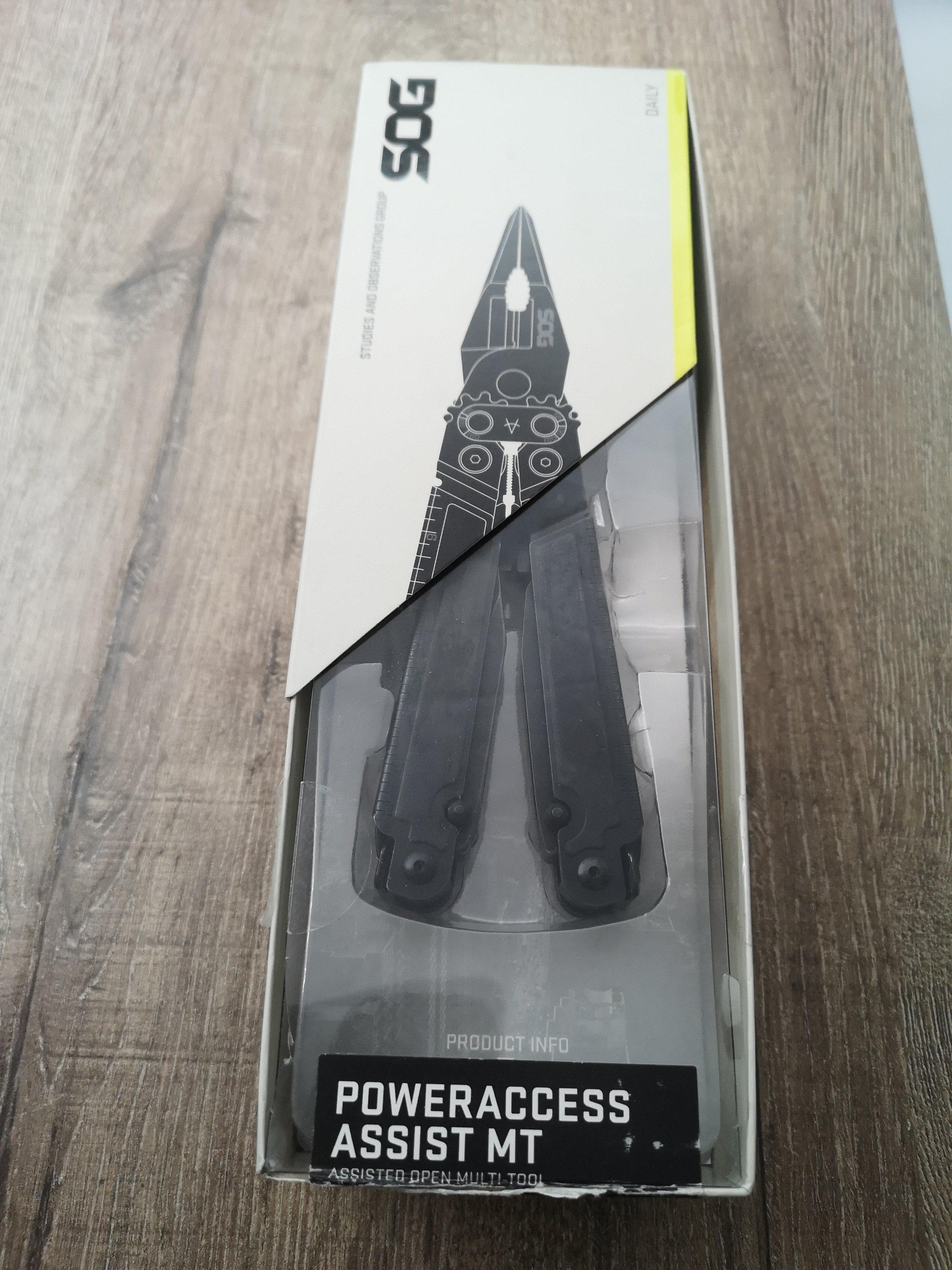 SOG PowerAccess Assist MT Blackwashed PA3002-CP multi-tool ...
