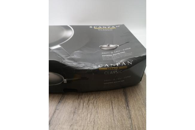 SCANPAN Classic ceramic sauté pan with lid, 24cm | Advantageously ...