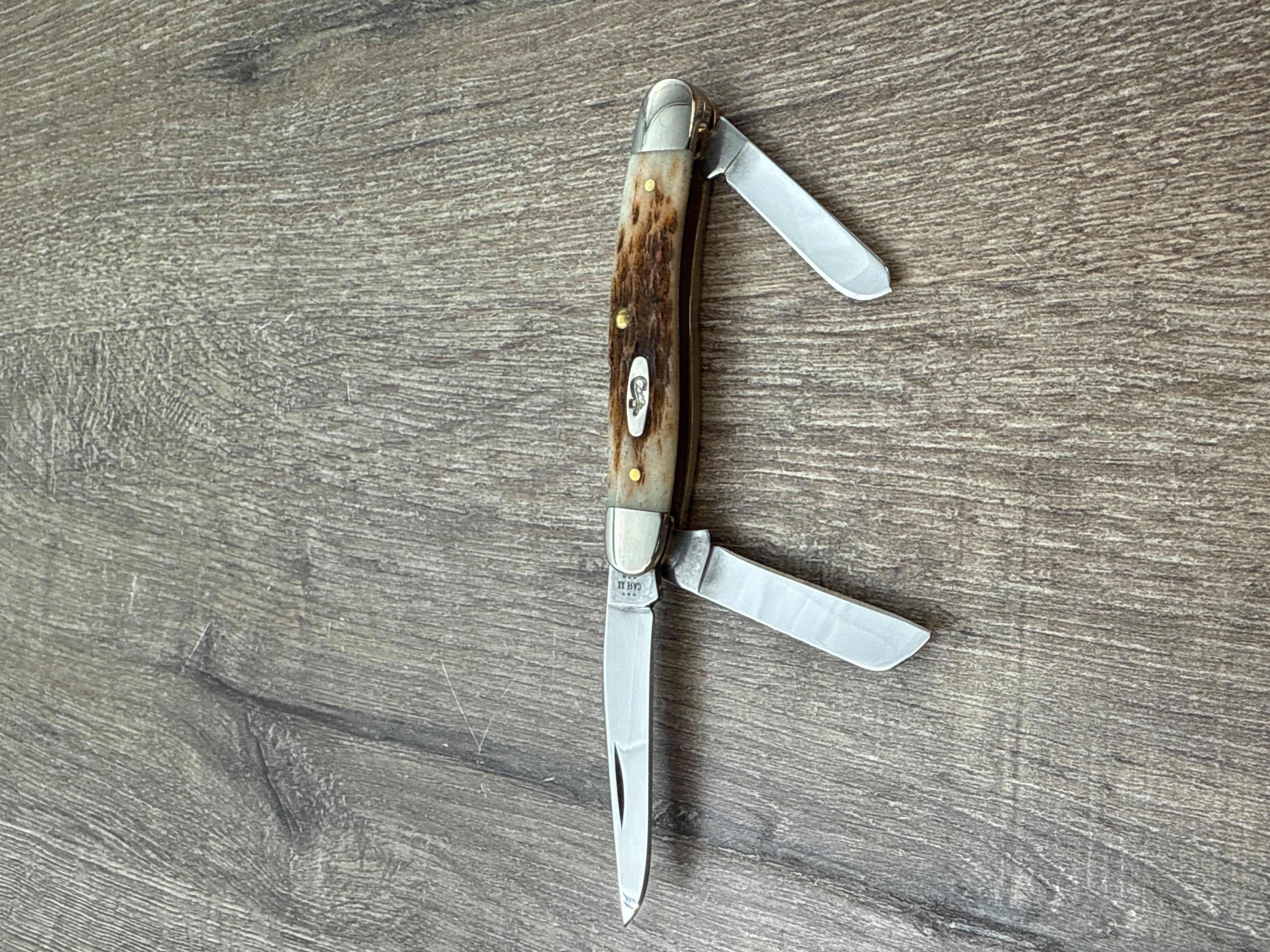 Case Medium Stockman Amber Jigged Bone, 00042, 6318 SS pocket knife ...