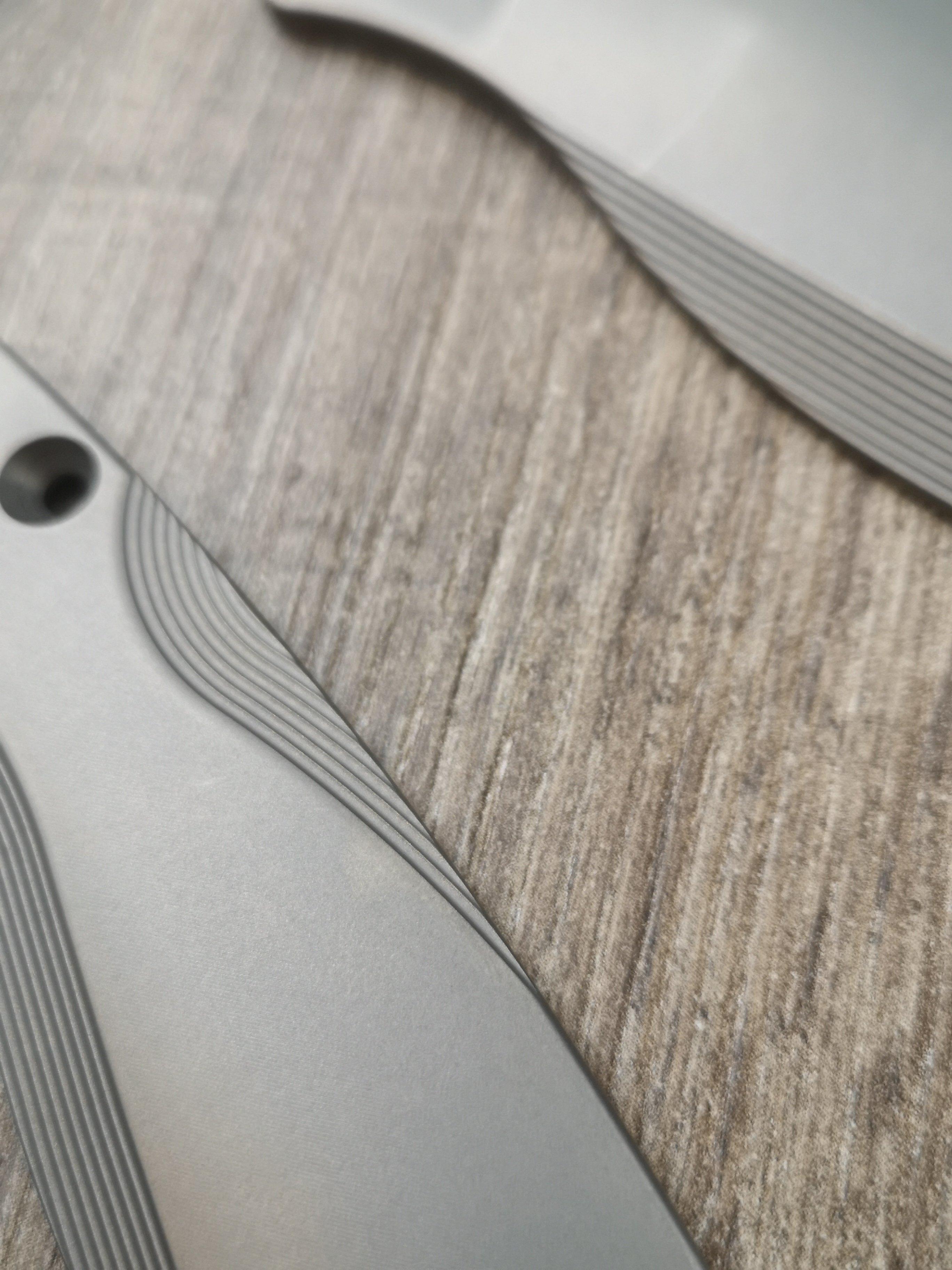 Flytanium Spyderco Paramilitary 2 Lotus Scales, titanium bead blasted ...