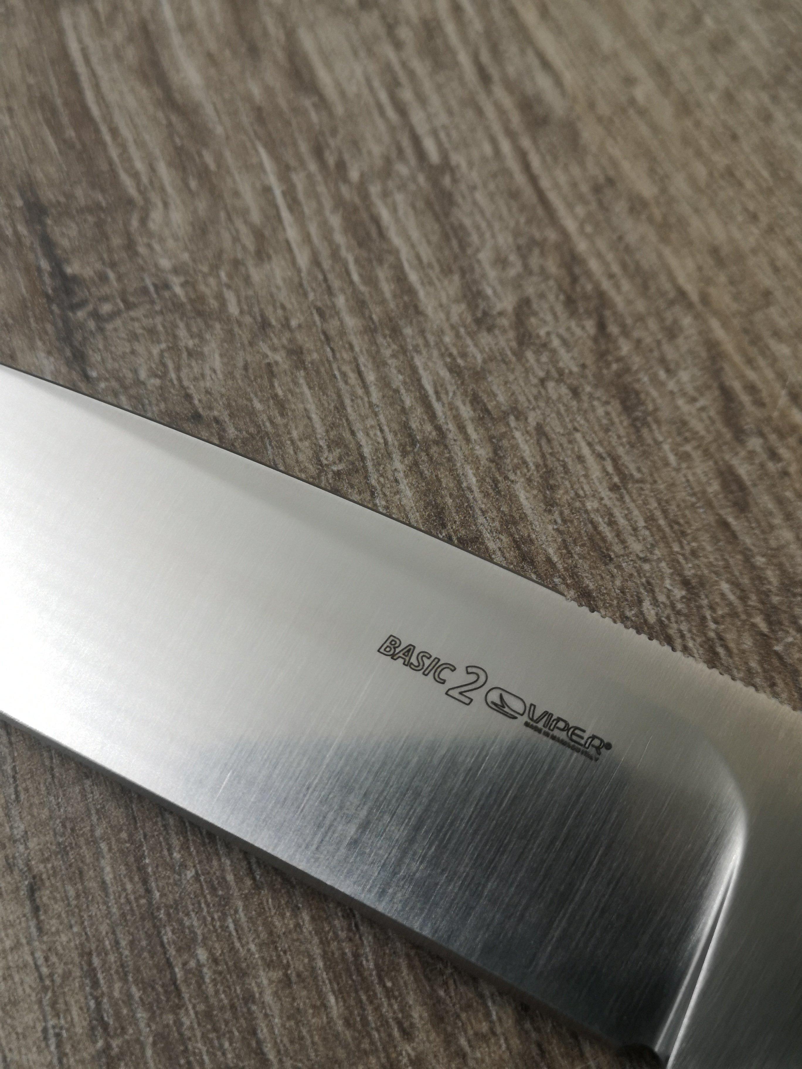 Viper Basic 2 VT4030CG MagnaCut Sheepsfoot Satin, Green Canvas Micarta ...