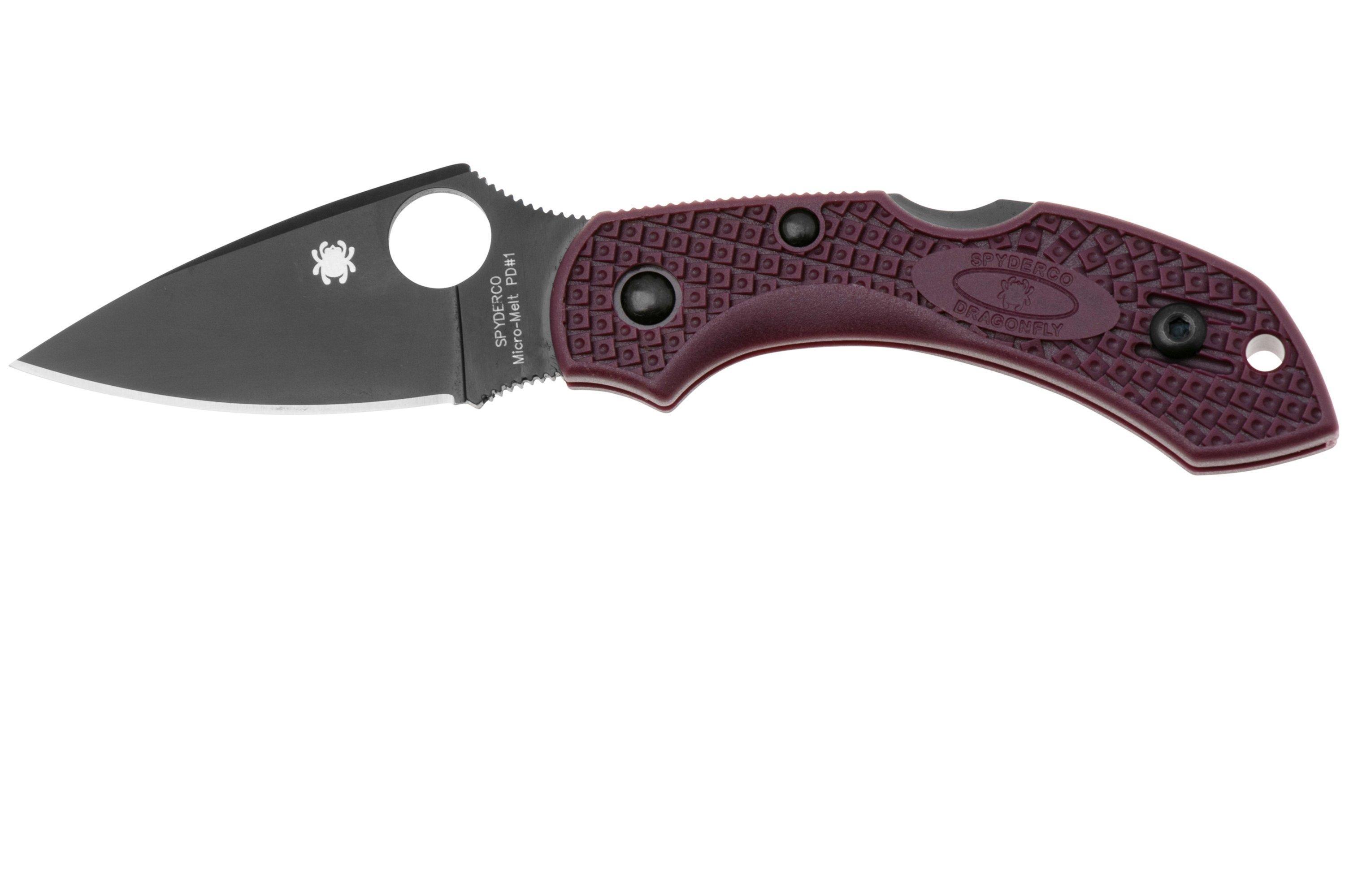 Spyderco Dragonfly 2 Micro-Melt PD#1 C28BGBKP2 Burgundy, Sprint Run 2024 navaja | Compras con ...