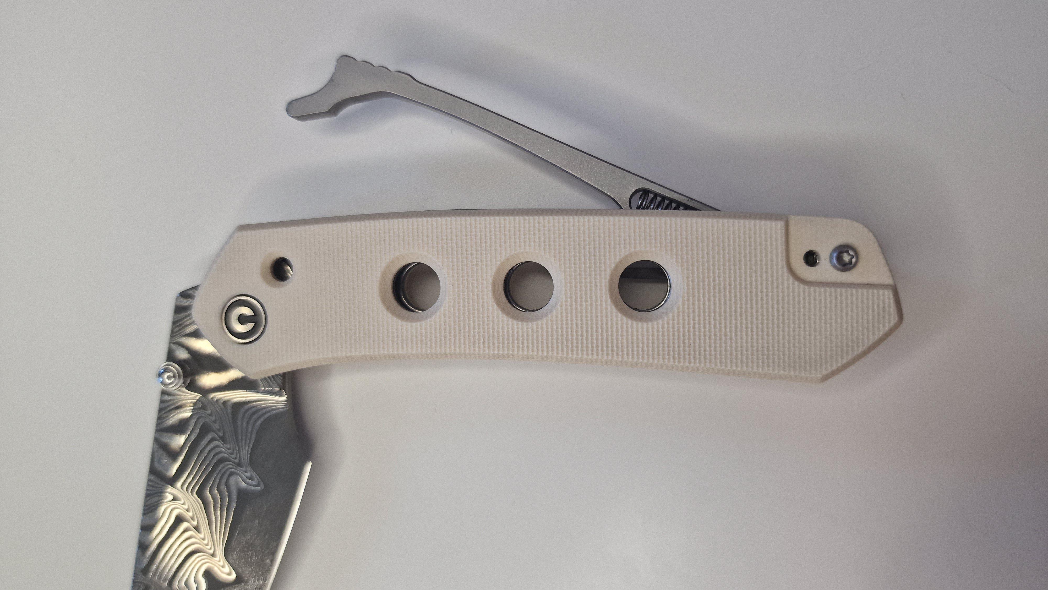 Civivi Vision FG, C22036-DS1, Damascus, Ivory G10, pocket knife, Snecx ...