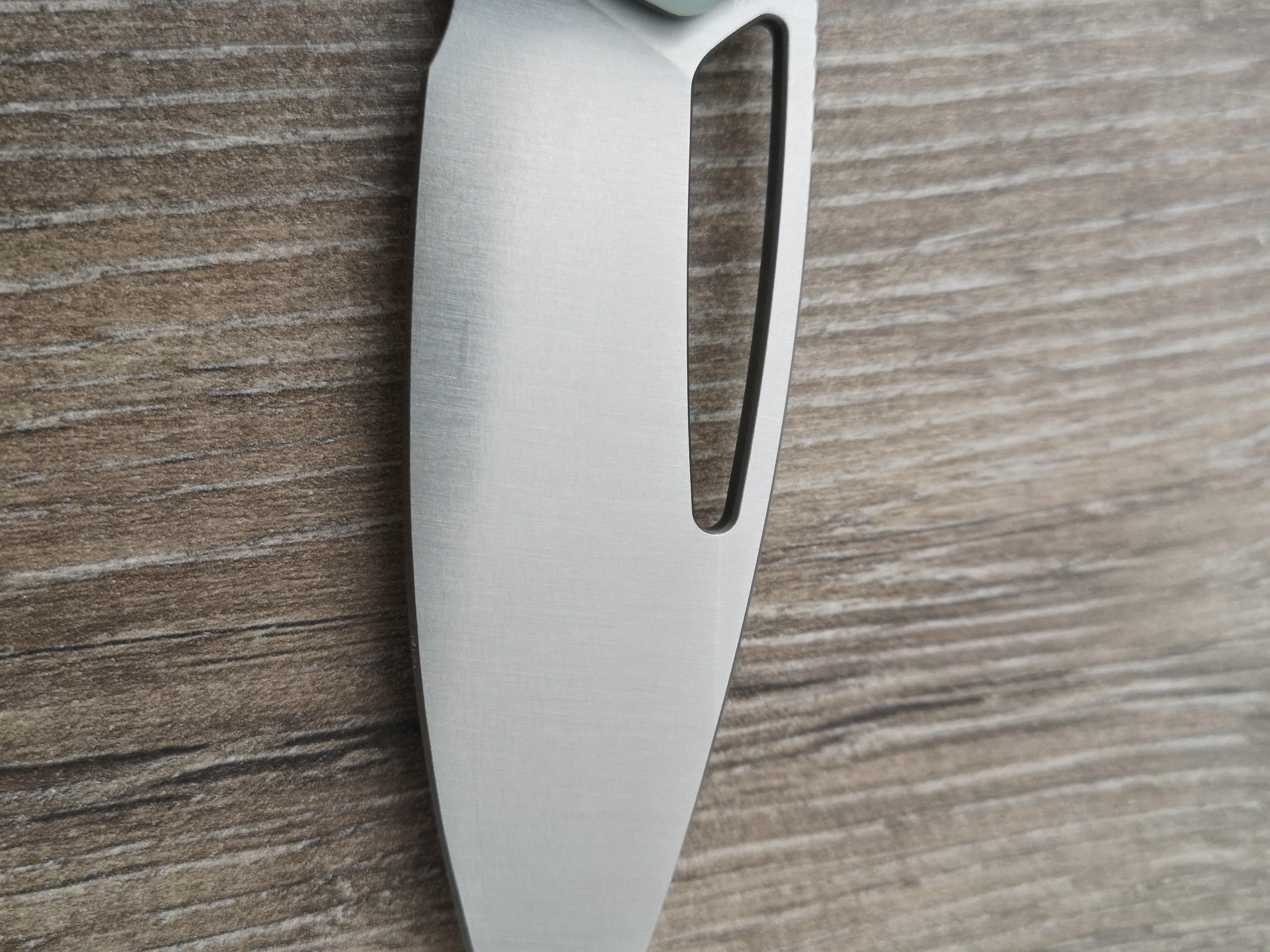 SENCUT Mims S21013-2 Natural Jade G10 Satin, pocket knife ...