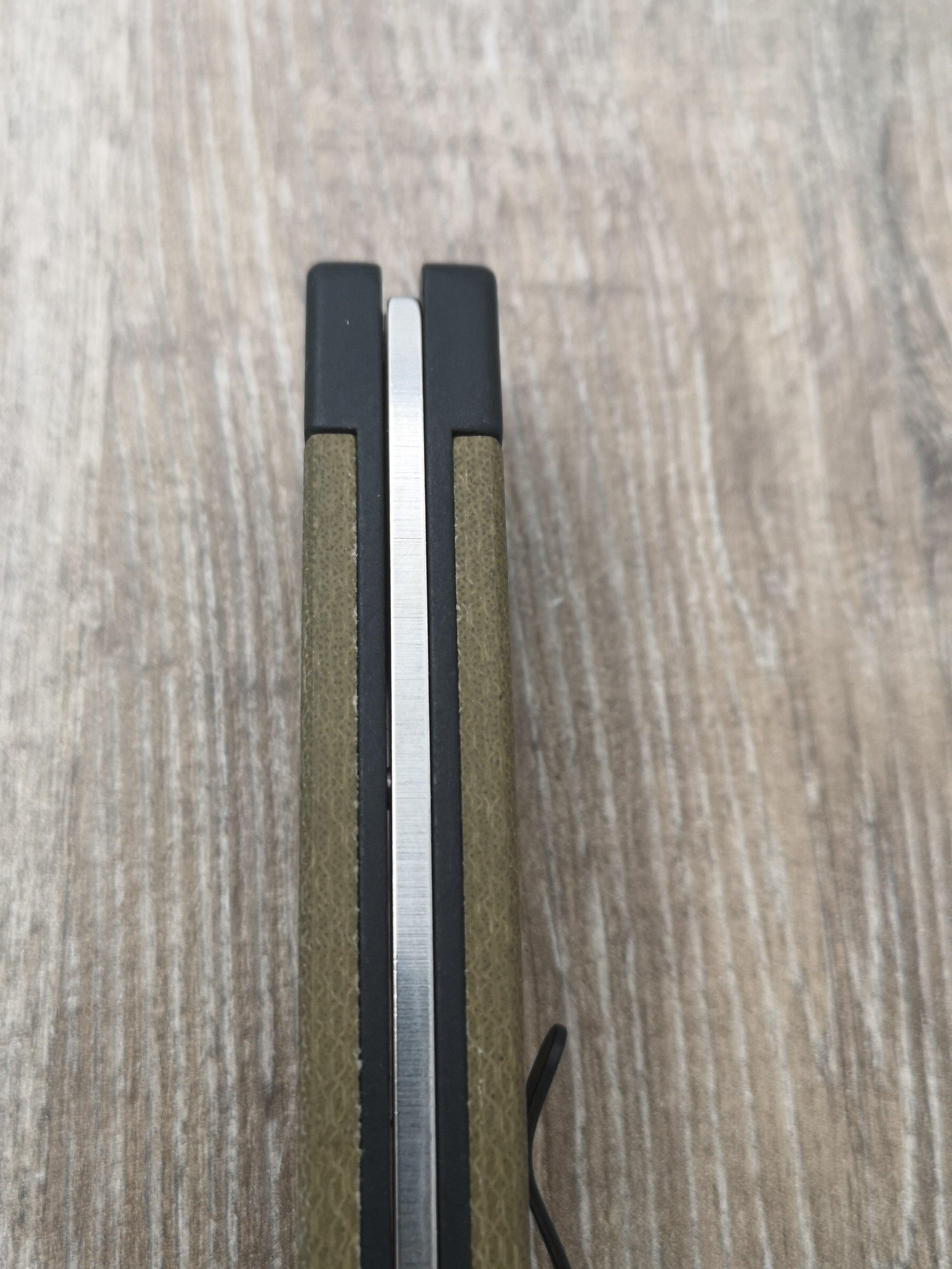 Buck 112 Ranger Sport Pro Green Micarta 112GRS5 pocket knife ...