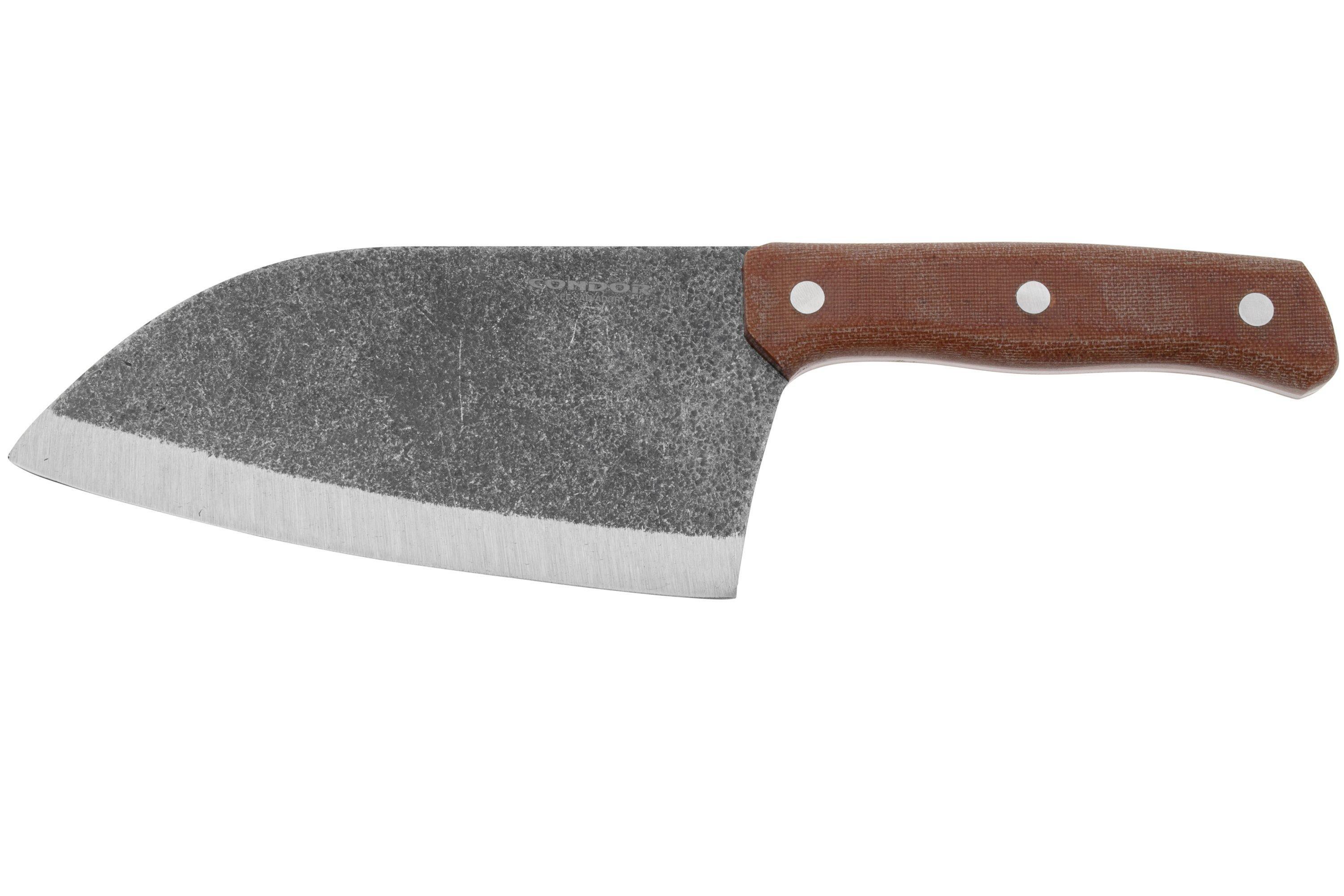 Condor Serbian Kuvar Cleaver CTK5009-62-HC, 1075, Red Micarta, Goran ...