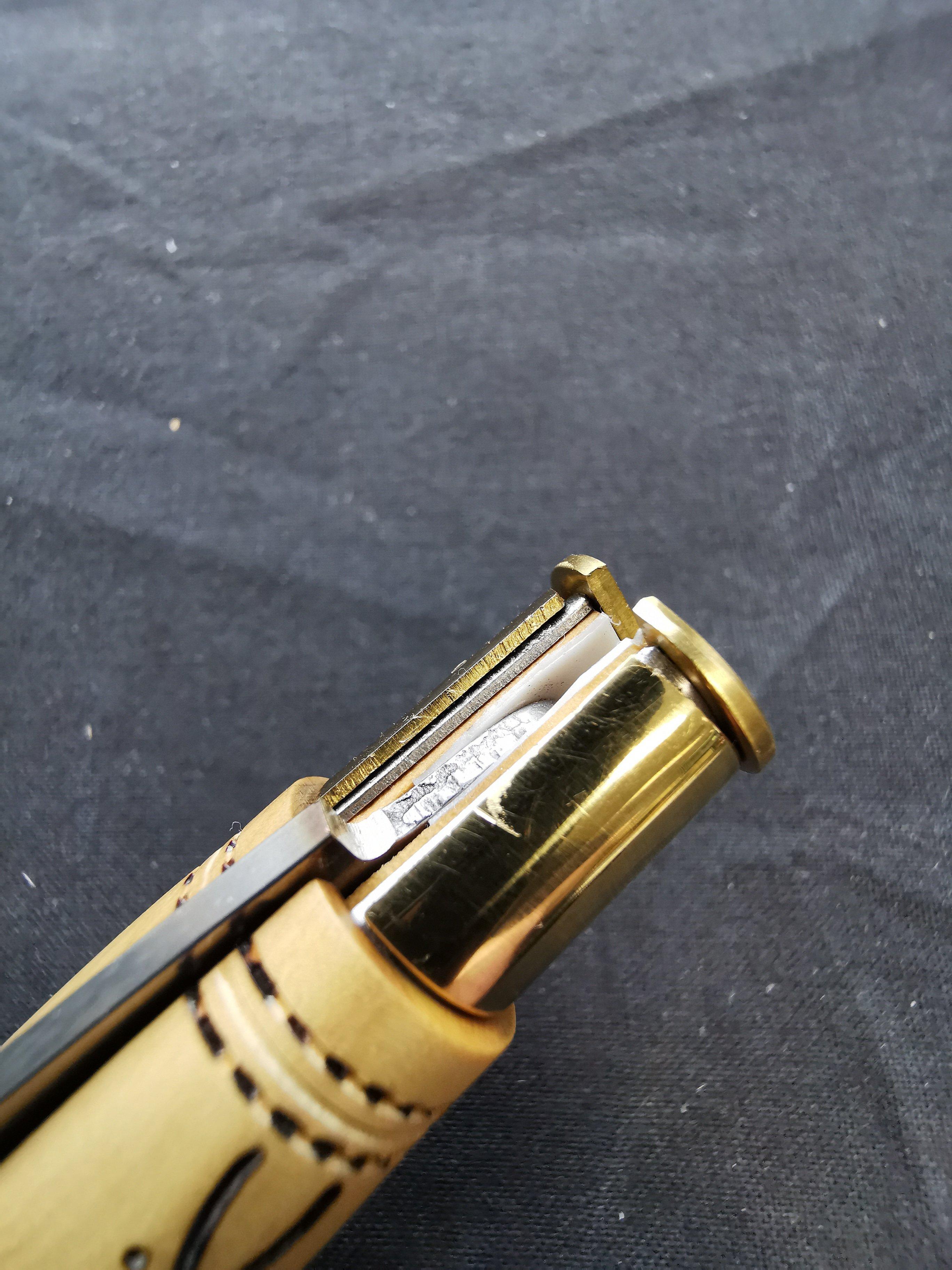 Nontron No. 22 Turning Ferrule, Boxwood, clog shape NN22 pocket knife ...