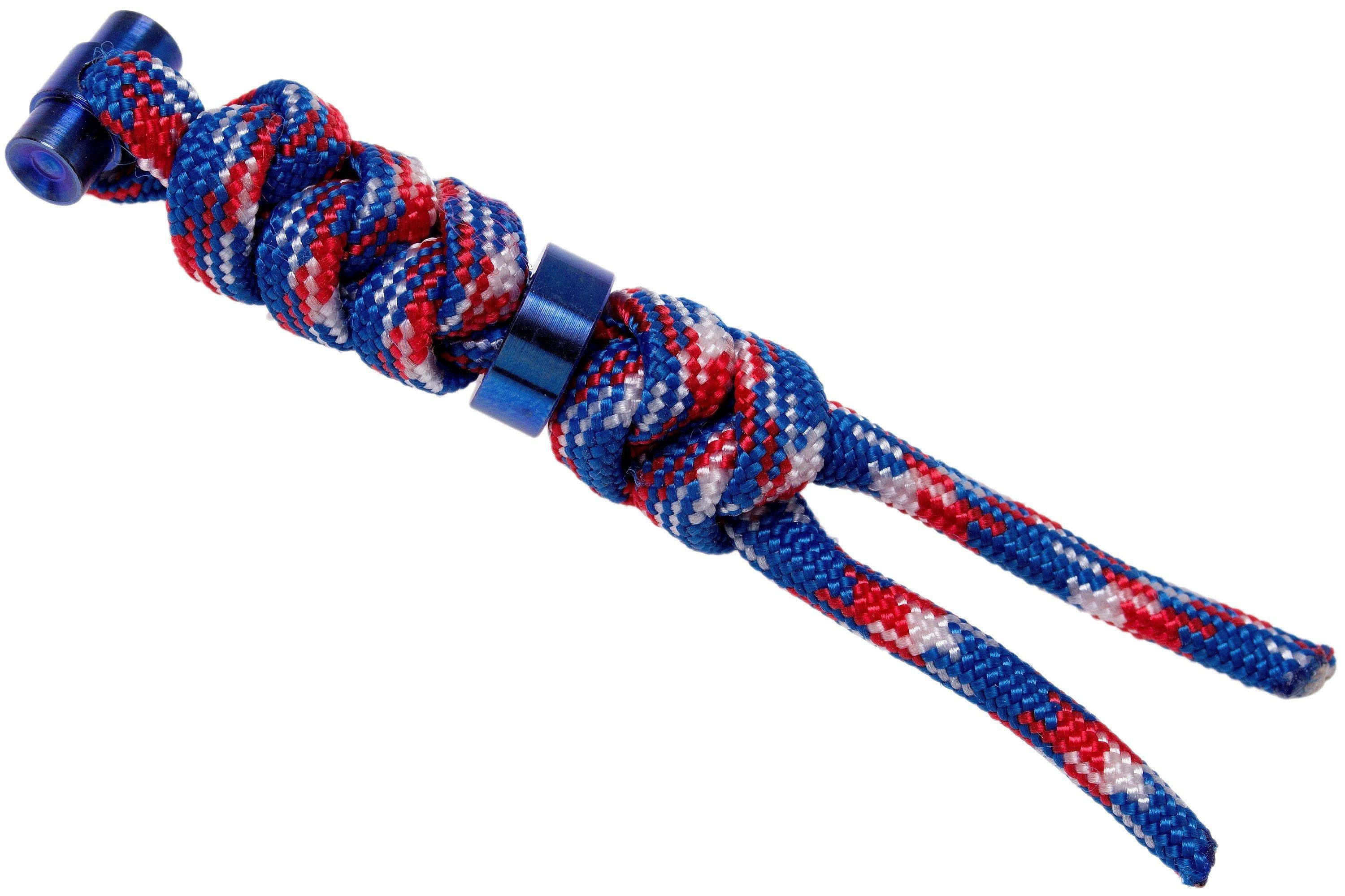 Chris Reeve Large Sebenza/Umnumzaan Lanyard with bead liberty/blue COM ...