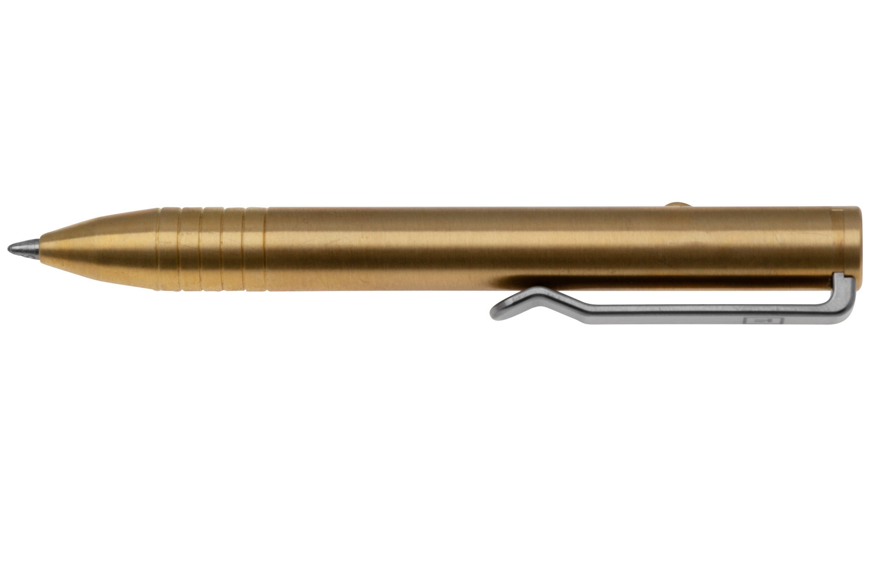 Big Idea Design Mini Bolt Action Pen MBA-BS Brass, everyday carry pen ...