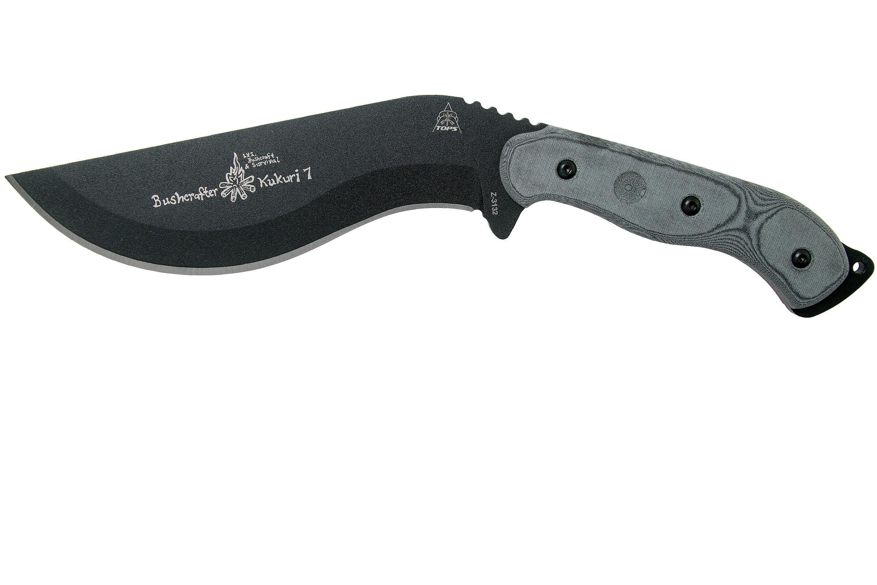 TOPS Knives bushcraft Kukri 7.0 machete, BKUK-01 | Compras con ventajas ...