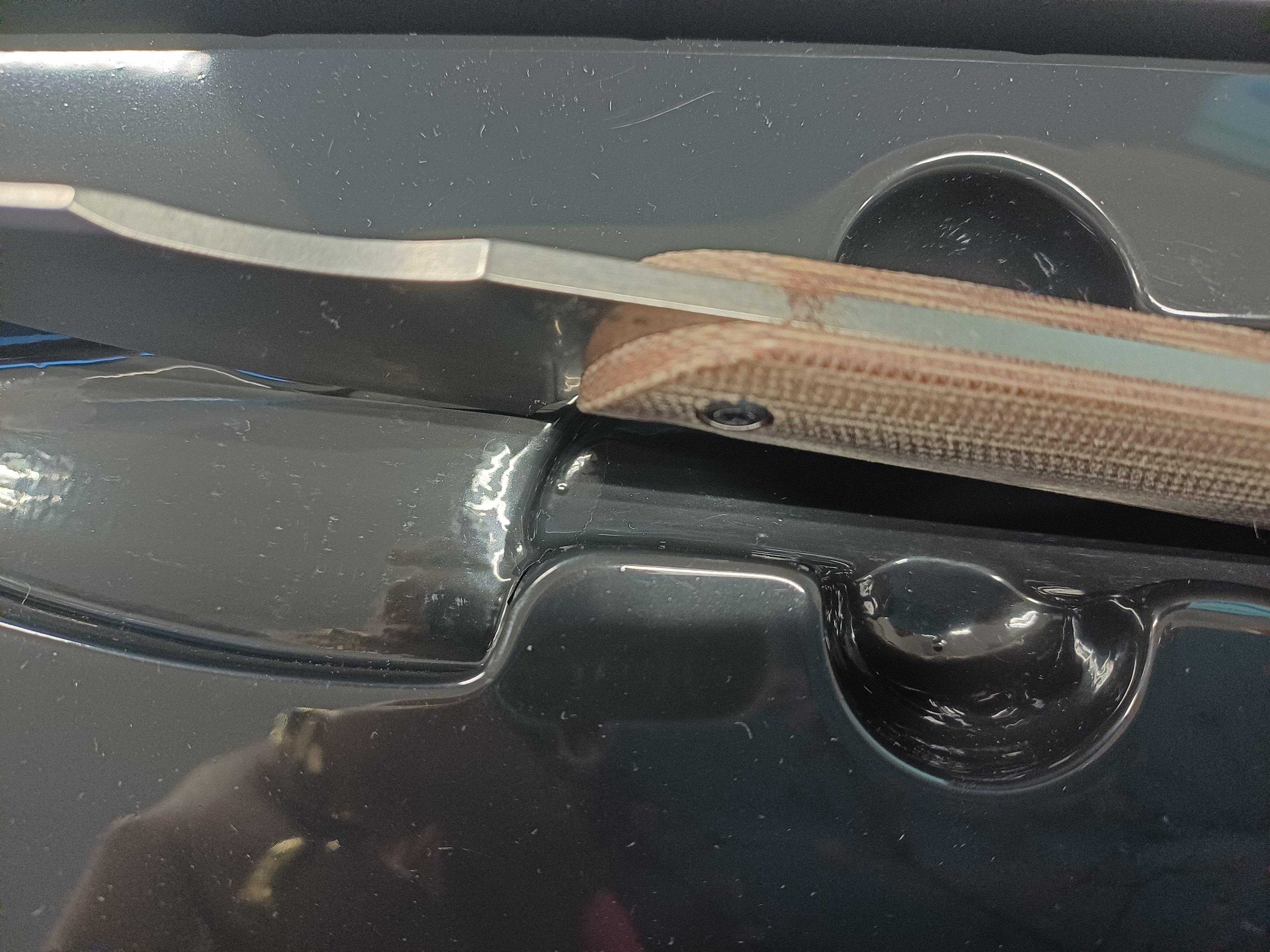 Kizer Harpoon Mini 1040S7, Satin AEB-L, Brown Micarta, fixed knife ...