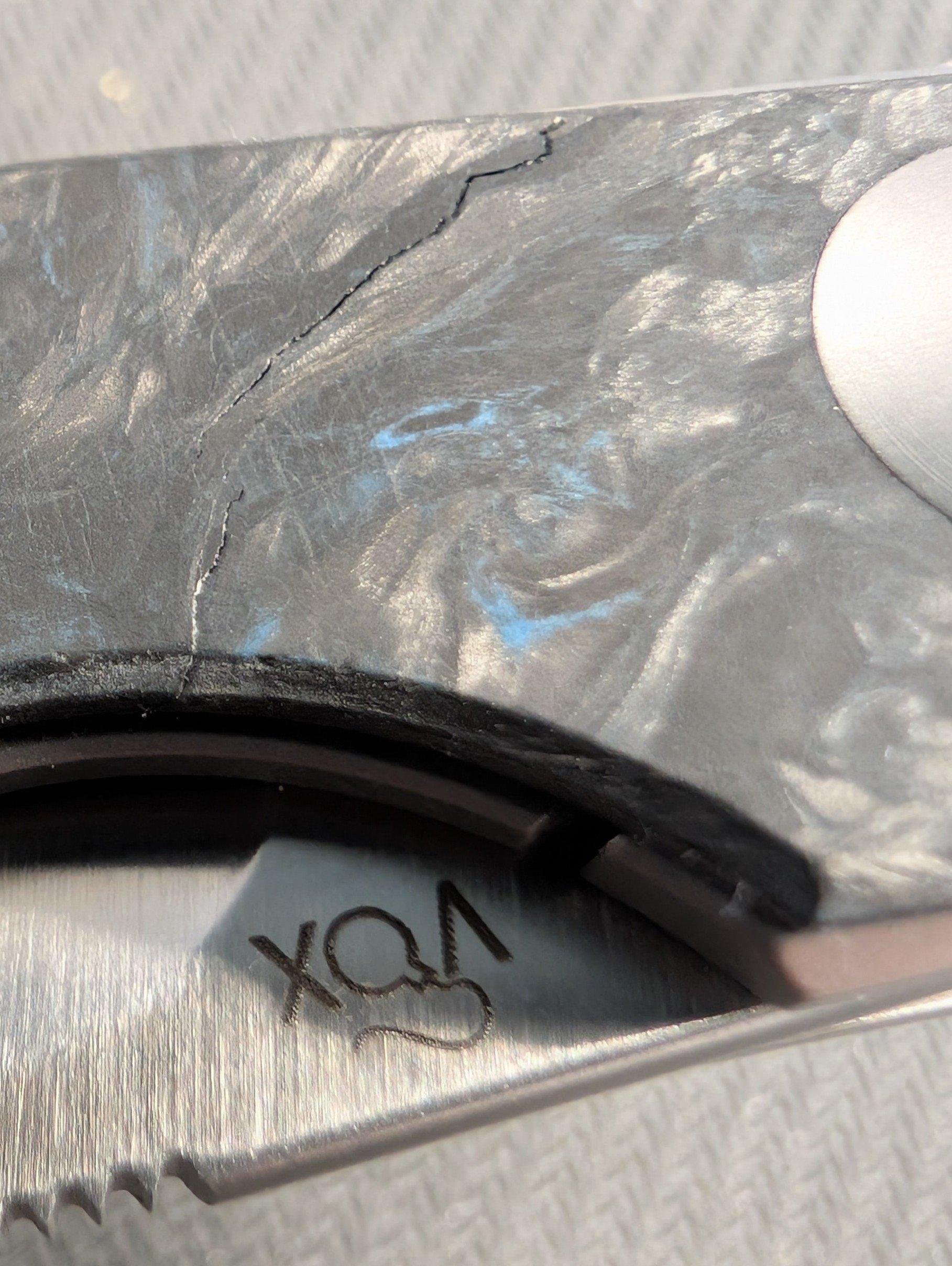 Viper Belone 5970TIFCB Dark Matter Blue Carbon Fiber pocket knife ...