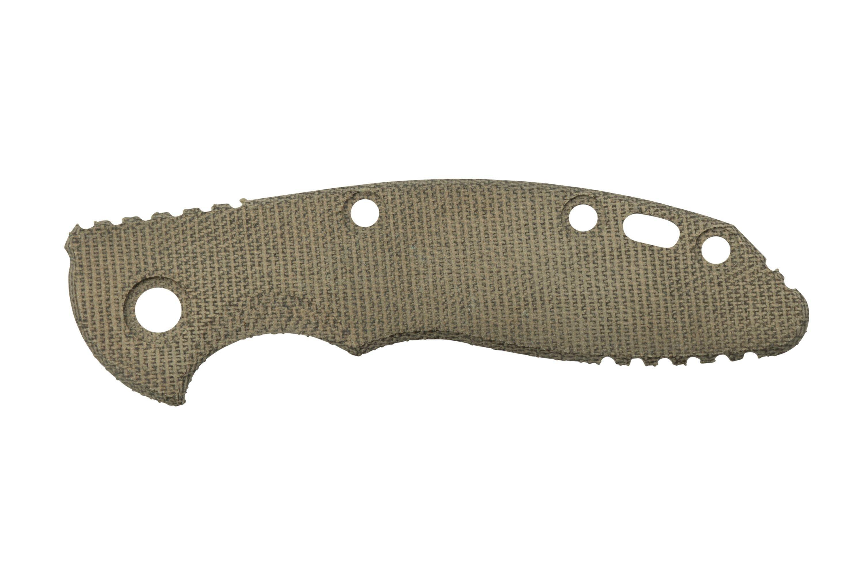 Rick Hinderer XM-18 3" scale, Smooth OD Green Micarta | Advantageously ...