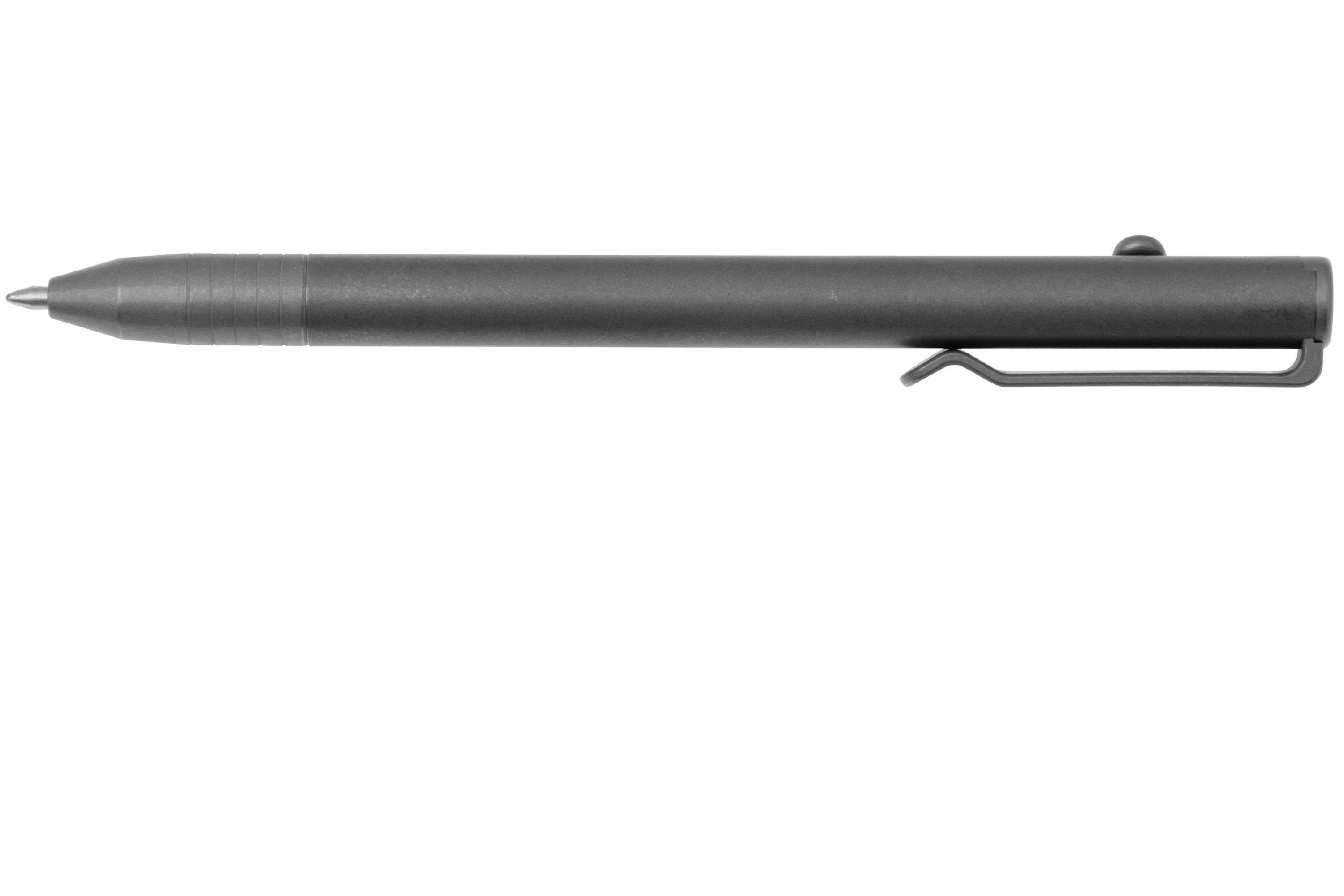 Big Idea Design Slim Bolt Action Pen SBA-SW Stonewashed Titanium ...