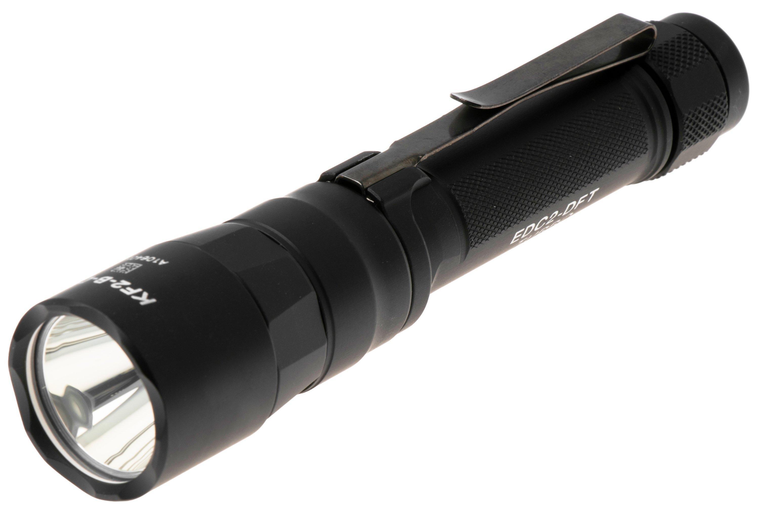 SureFire EDC2-DFT Turbo Black, EDC flashlight, 700 lumen ...