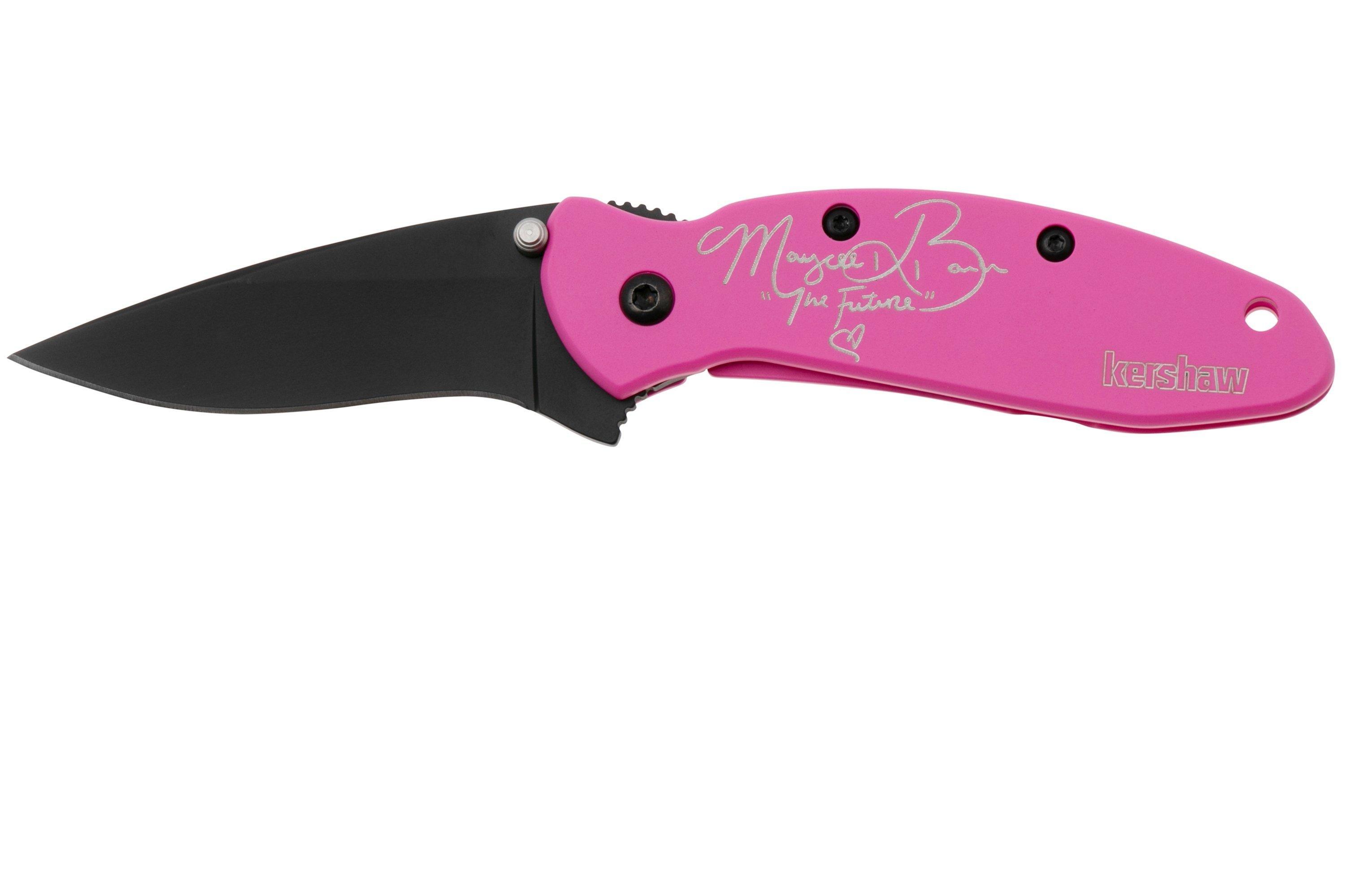 Kershaw Scallion Maycee Barber 1620MB Black Cerakote 420HC, Pink ...
