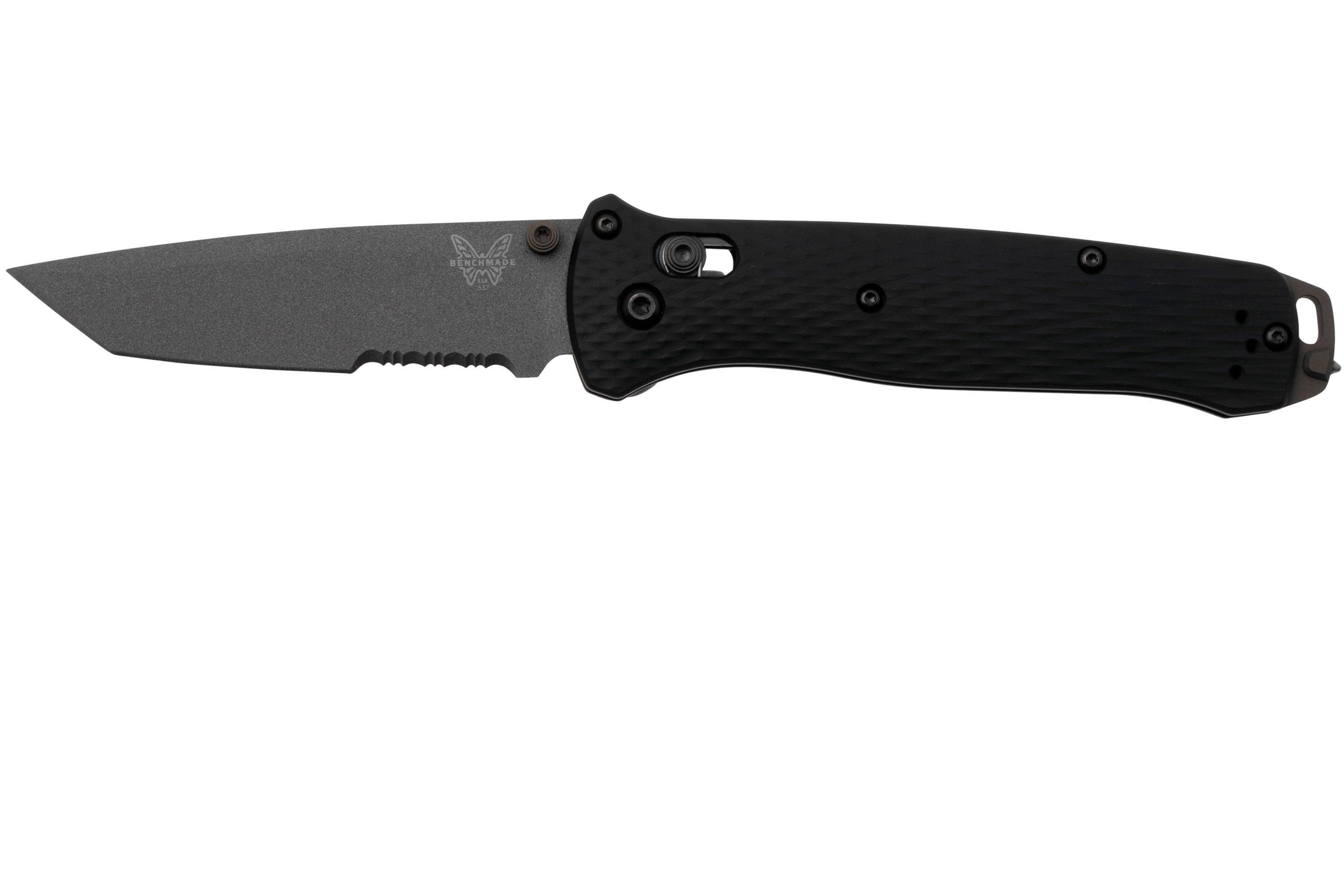 Benchmade Bailout, 537SGY-03, CPM-M4 Partly Serrated, Black Aluminium ...