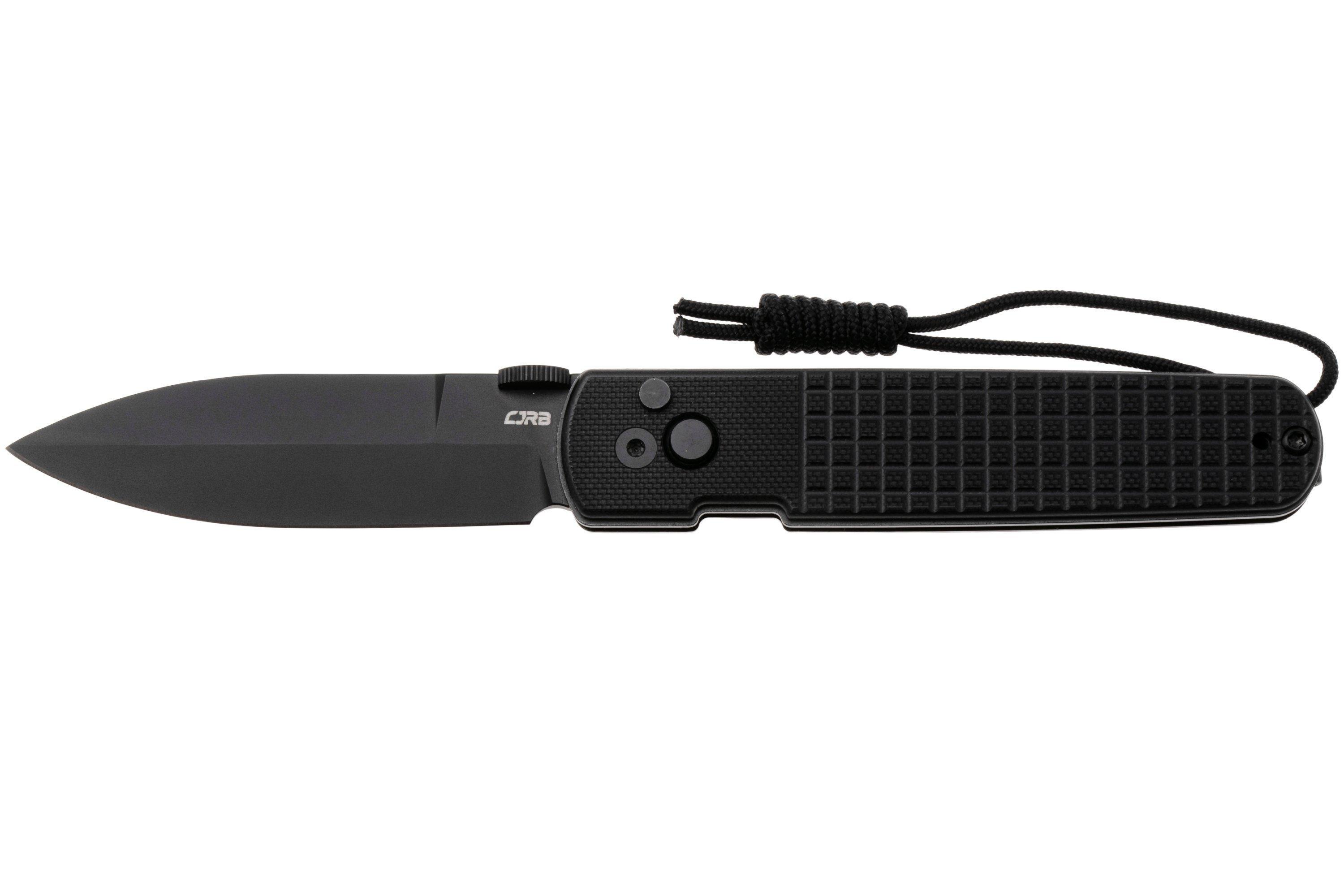 CJRB Locust J1951-BBK PVD AR-RPM9, Black G10, pocket knife ...
