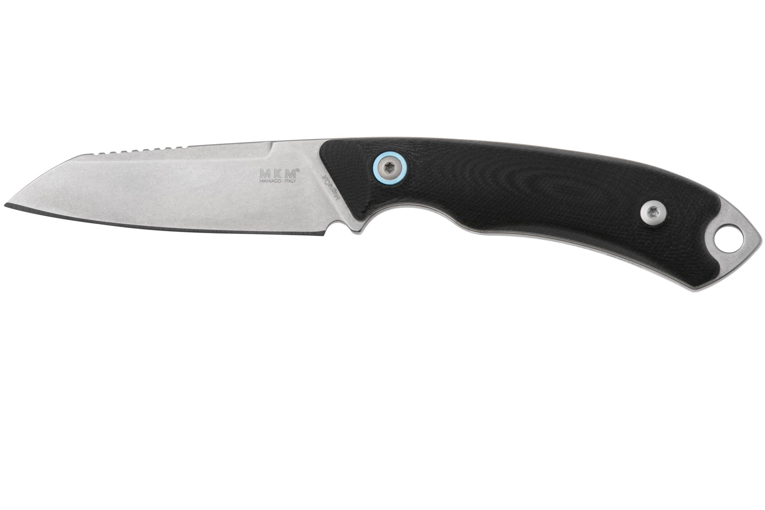 MKM Pocket Tango 2 Lambsfoot PT2-GBK Black G10, couteau fixe, David C ...