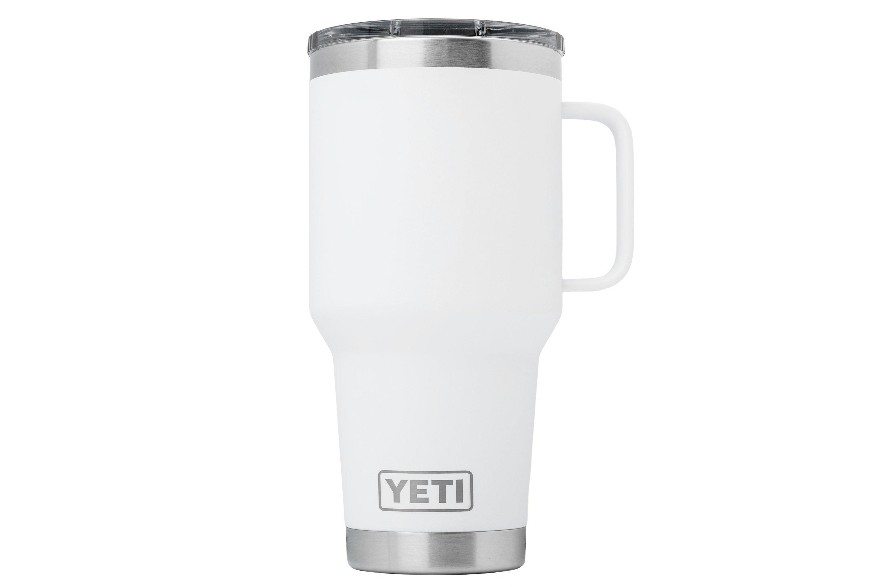 Yeti Rambler Travel Mug 30oz Stronghold Lid, White, thermos travel mug ...