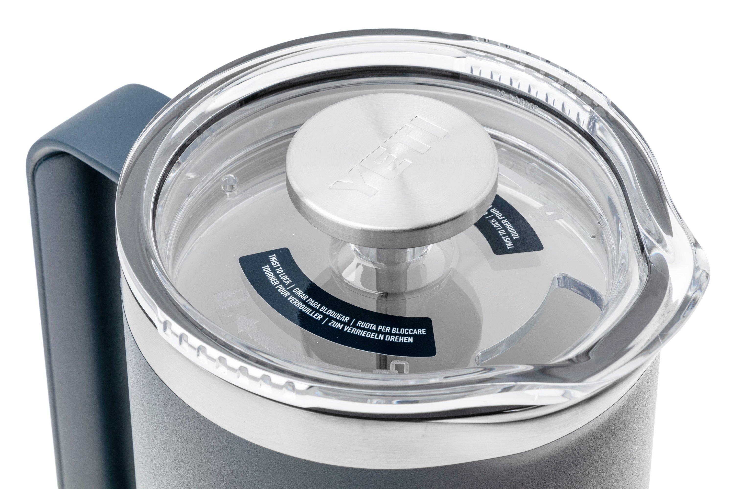 Yeti Rambler French Press 34oz Twist-To-Lock Lid, Navy Blue, thermos ...