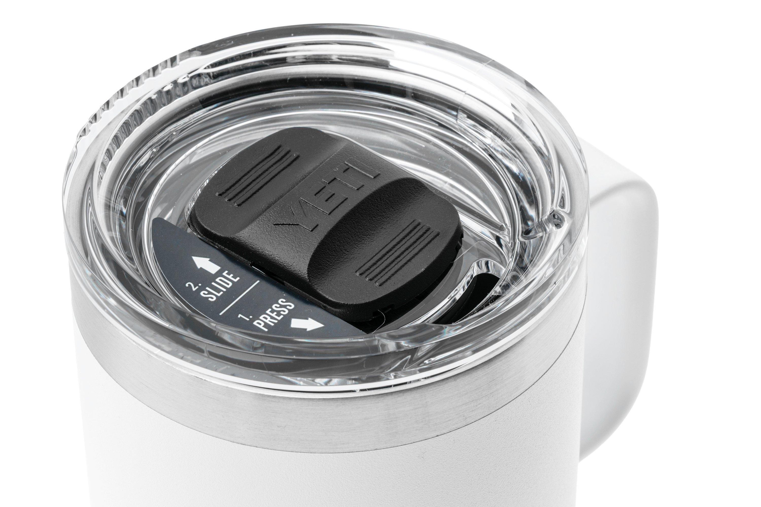 Yeti Rambler Travel Mug 20oz Stronghold Lid, White, thermos travel mug with lid, 591 ml ...