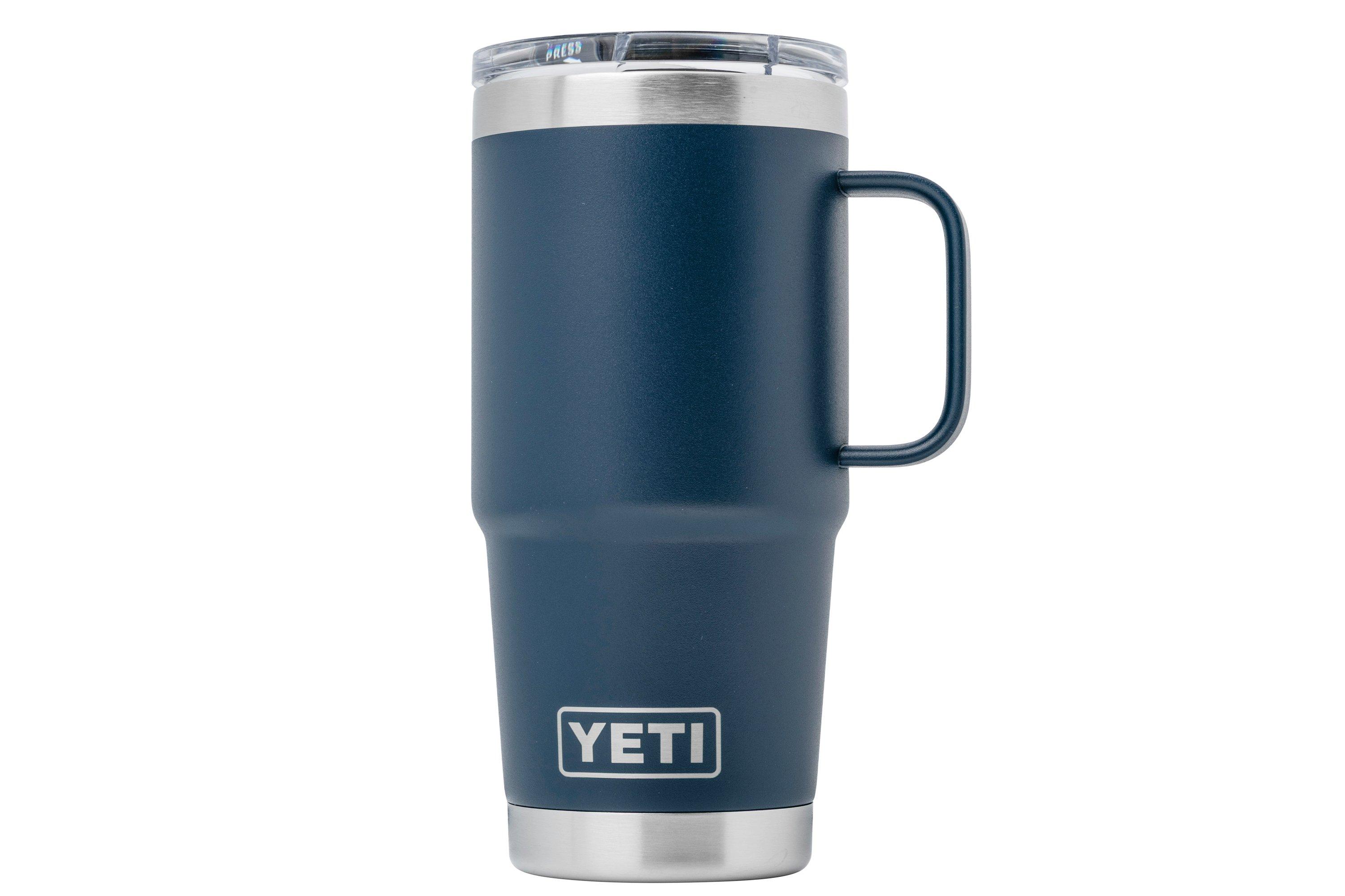 Yeti Rambler Travel Mug 20oz Stronghold Lid, Navy Blue, thermos reismok ...