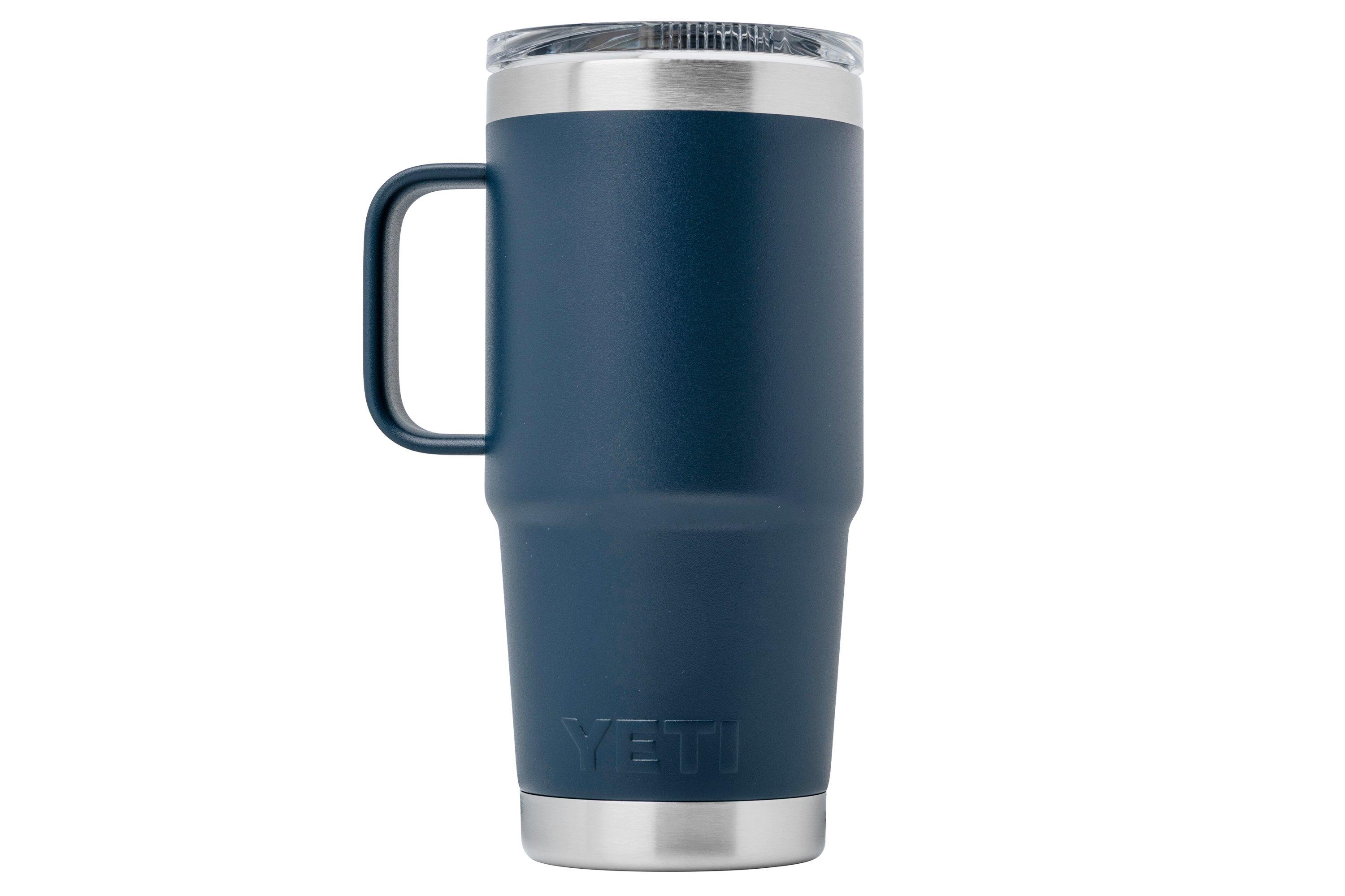 Yeti Rambler Travel Mug 20oz Stronghold Lid, Navy Blue, thermos travel ...