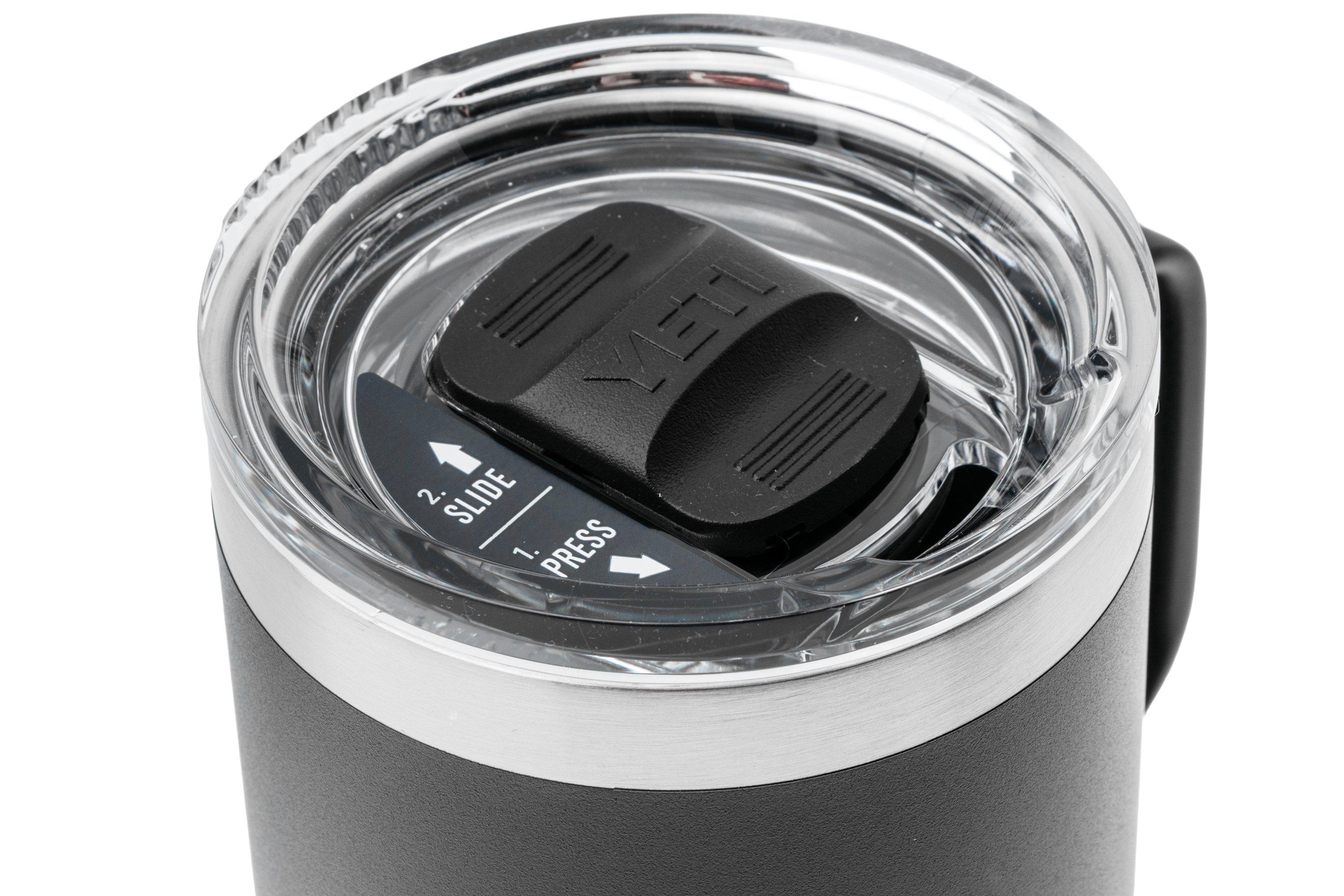Yeti Rambler Travel Mug 20oz Stronghold Lid, Black, thermos travel mug ...