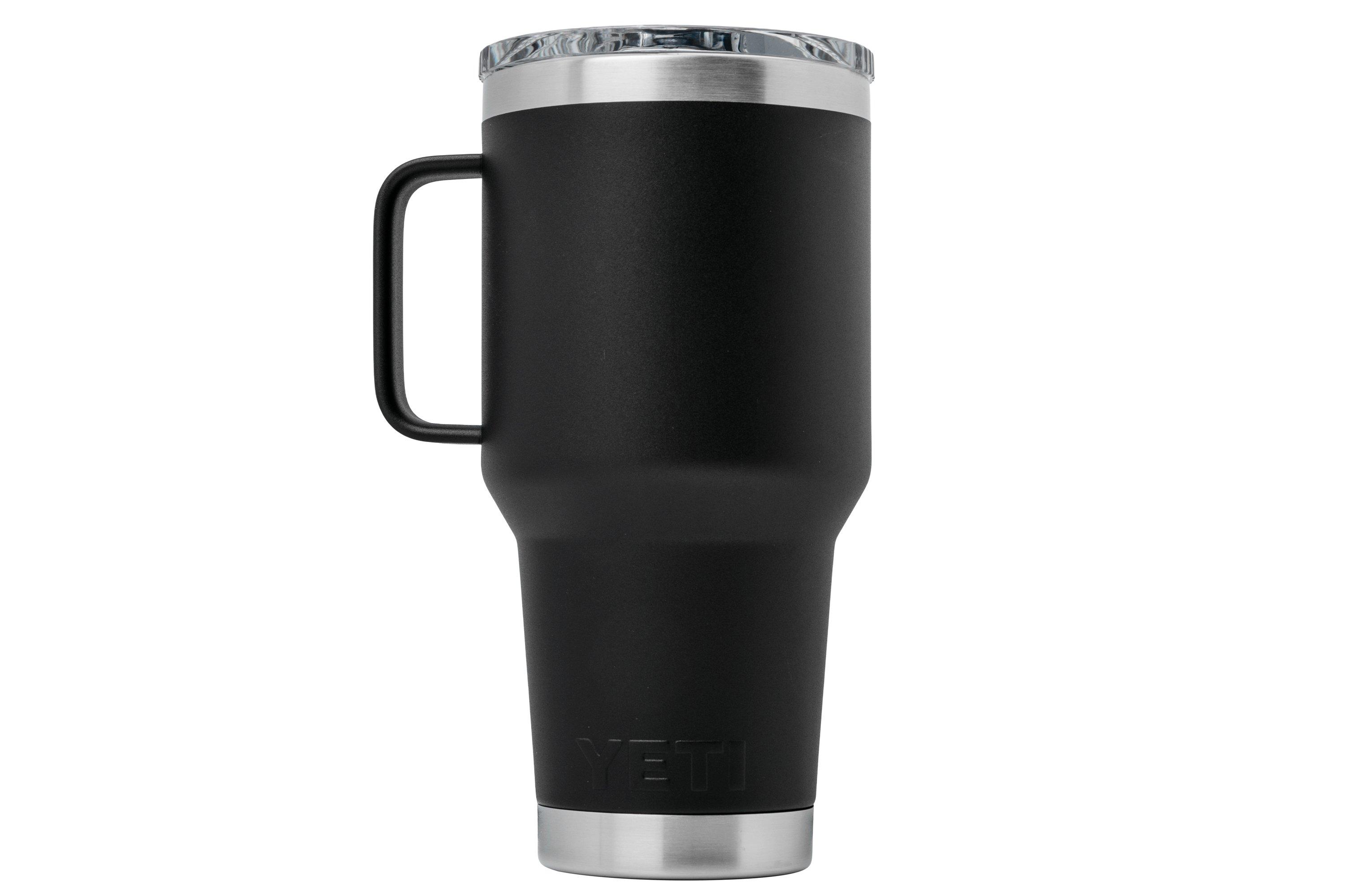 Yeti Rambler Travel Mug 30oz Stronghold Lid, Black, thermos travel mug ...