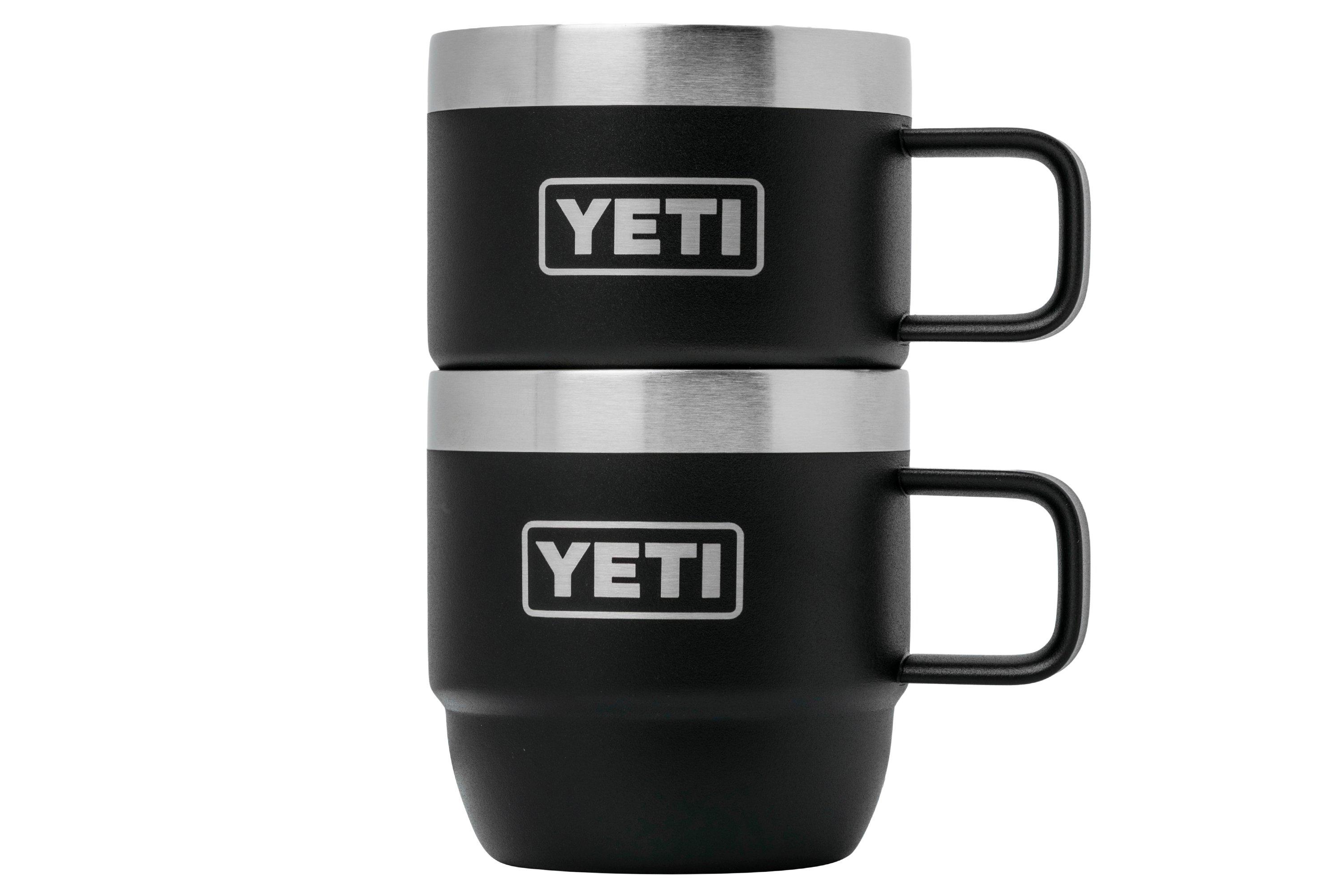 Yeti Rambler Stackable Mugs 6oz, Black, stackable thermos mugs, 177 ml ...