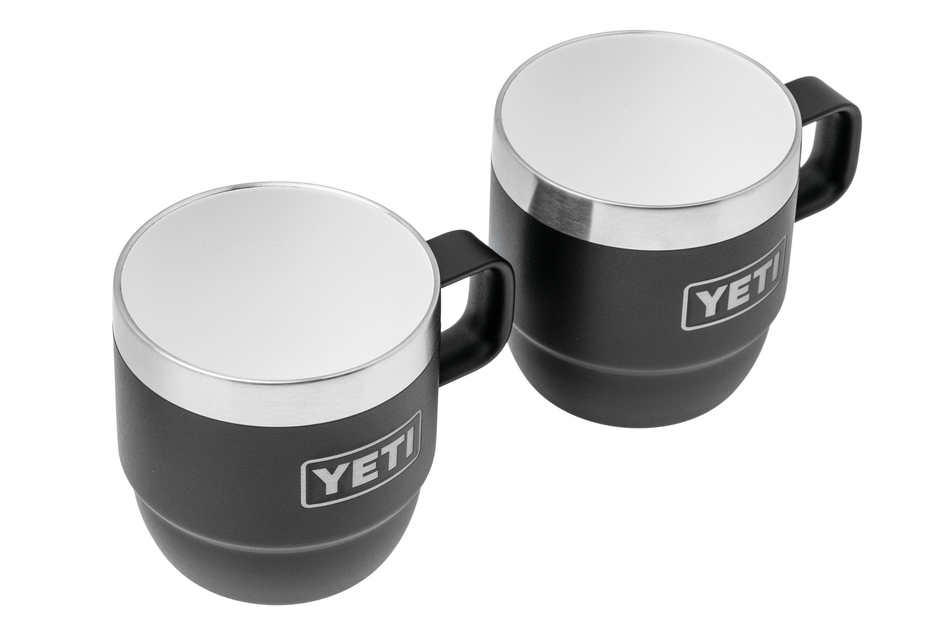 Yeti Rambler Stackable Mugs 6oz, Black, stackable thermos mugs, 177 ml ...
