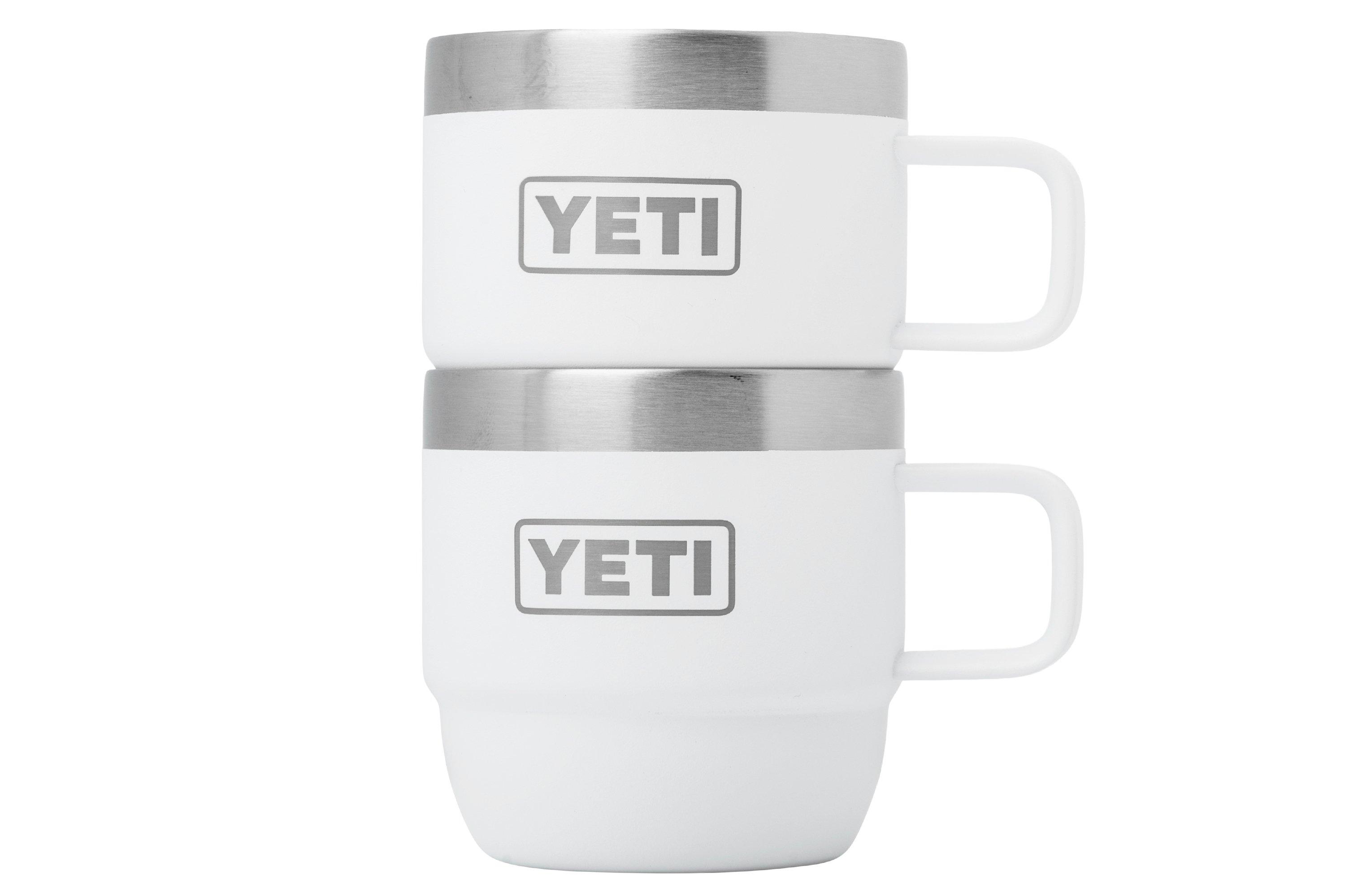 Yeti Rambler Stackable Mugs 6oz, White, stackable thermos mugs, 177 ml ...