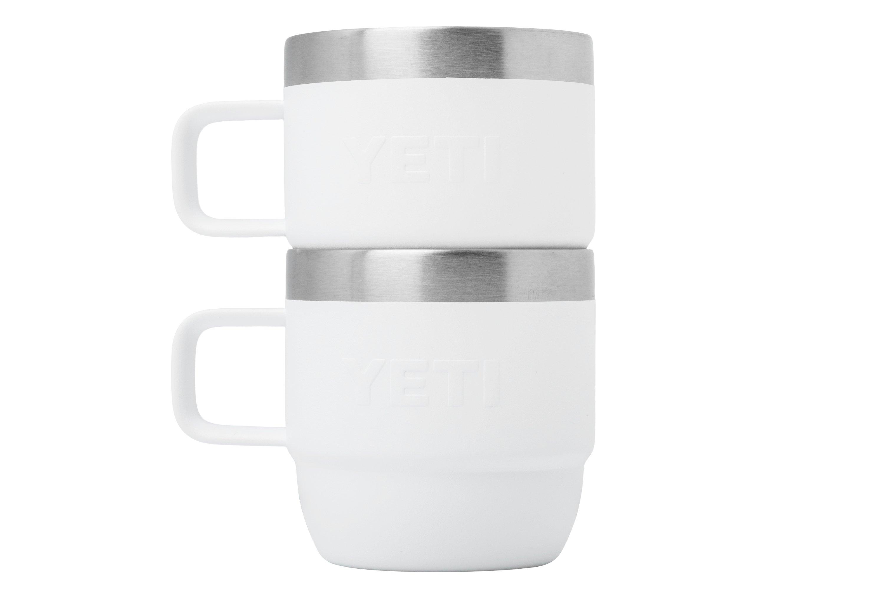 Yeti Rambler Stackable Mugs 6oz, White, stackable thermos mugs, 177 ml ...